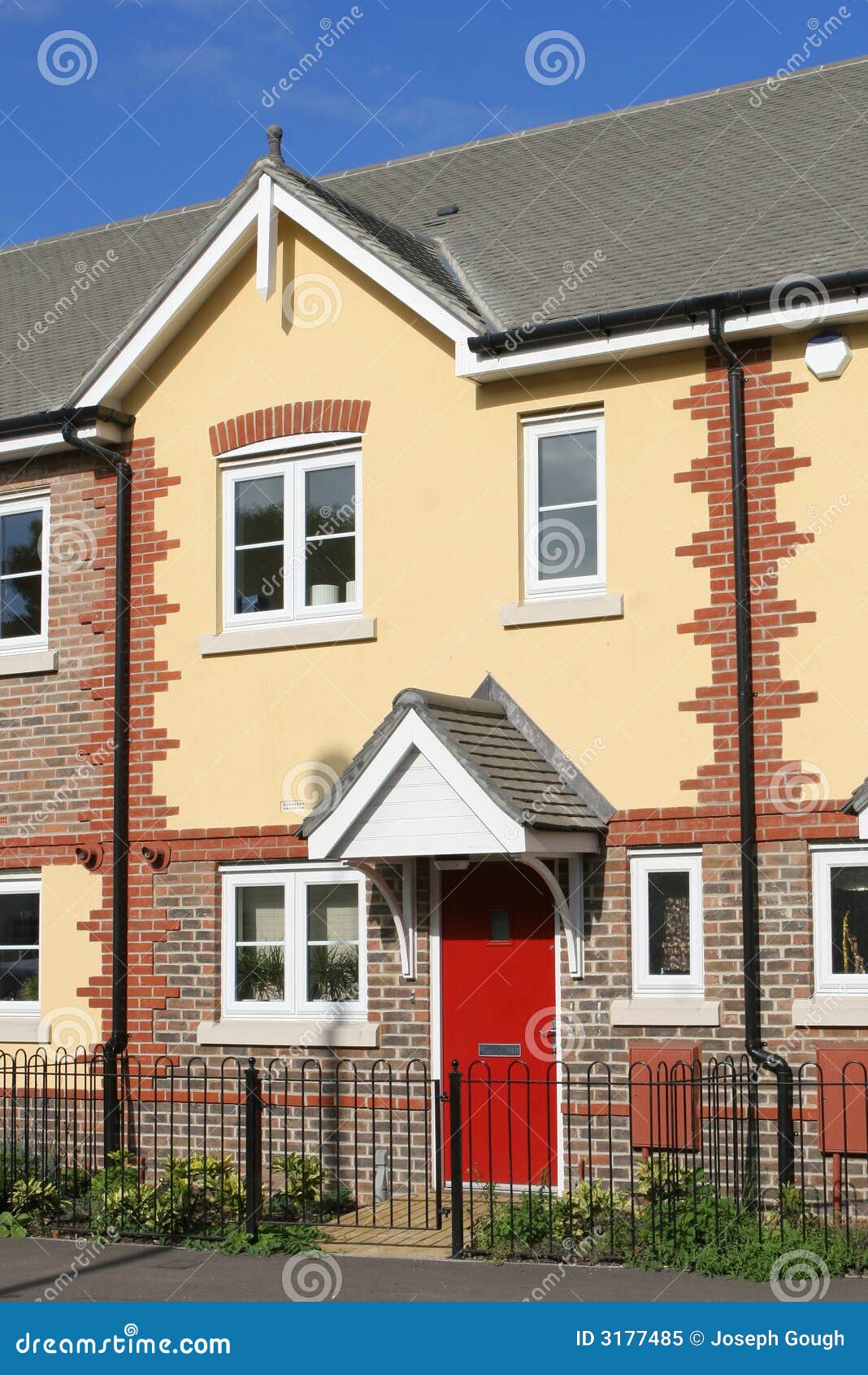 Town House stock image. Image of real, townhouse, estate - 3177485