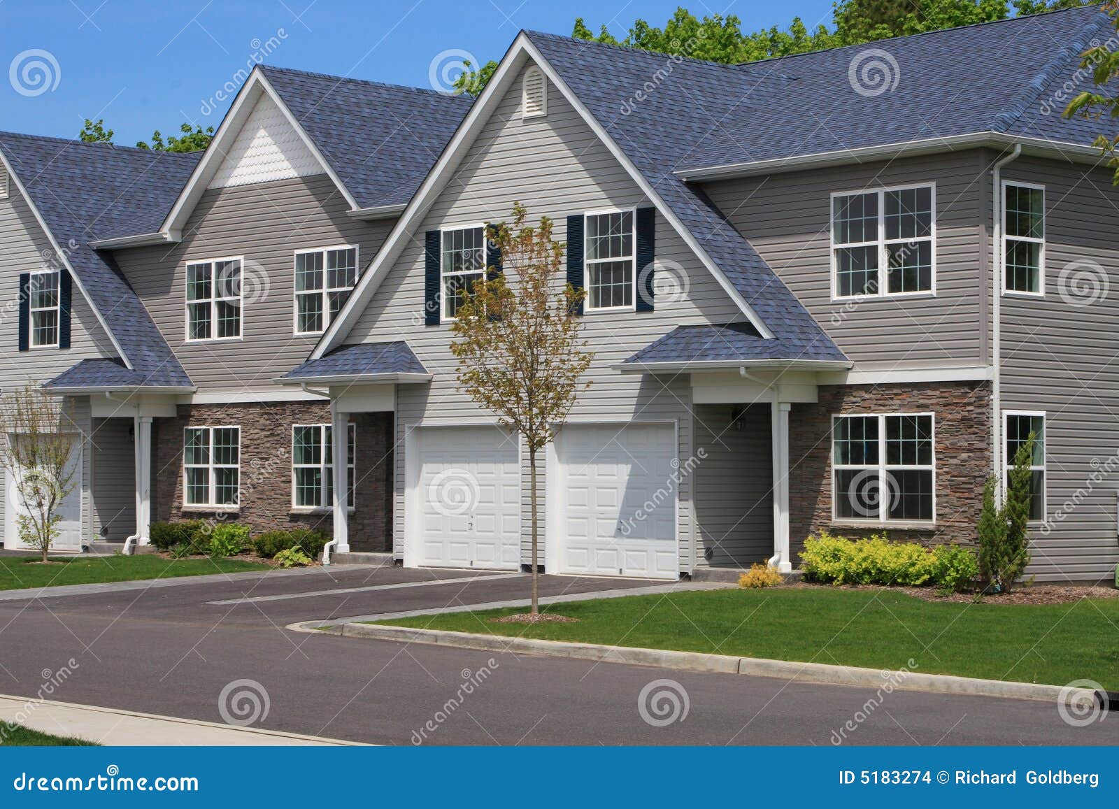 Town Houses stock photo. Image of construction, contractor - 5183274