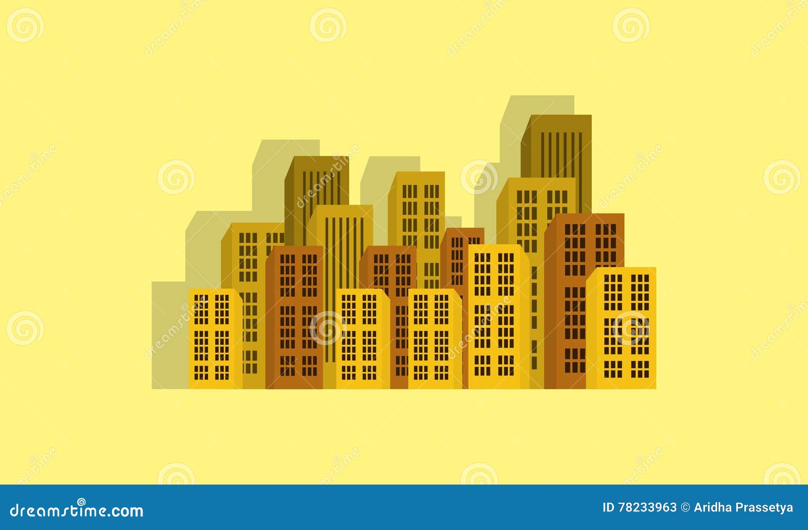 Town Icon Vector Flat Illustration Stock Vector - Illustration of flat ...