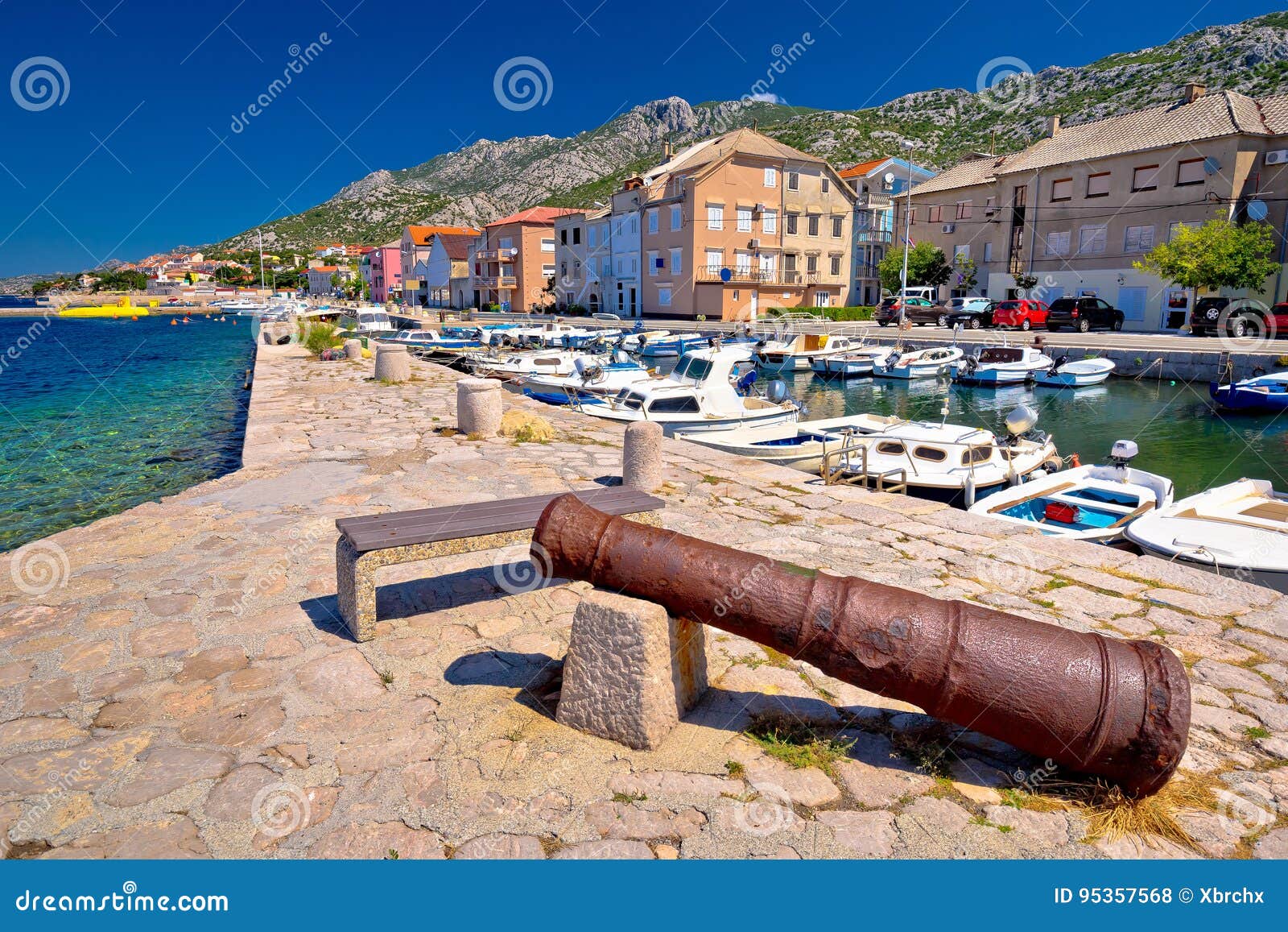 Town of Karlobag in Velebit Channel Panoramic View Editorial Stock ...