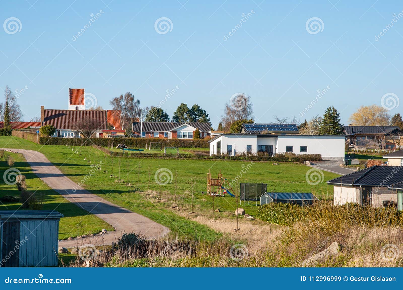 Town of Kastrup in Denmark stock image. Image of town - 112996999