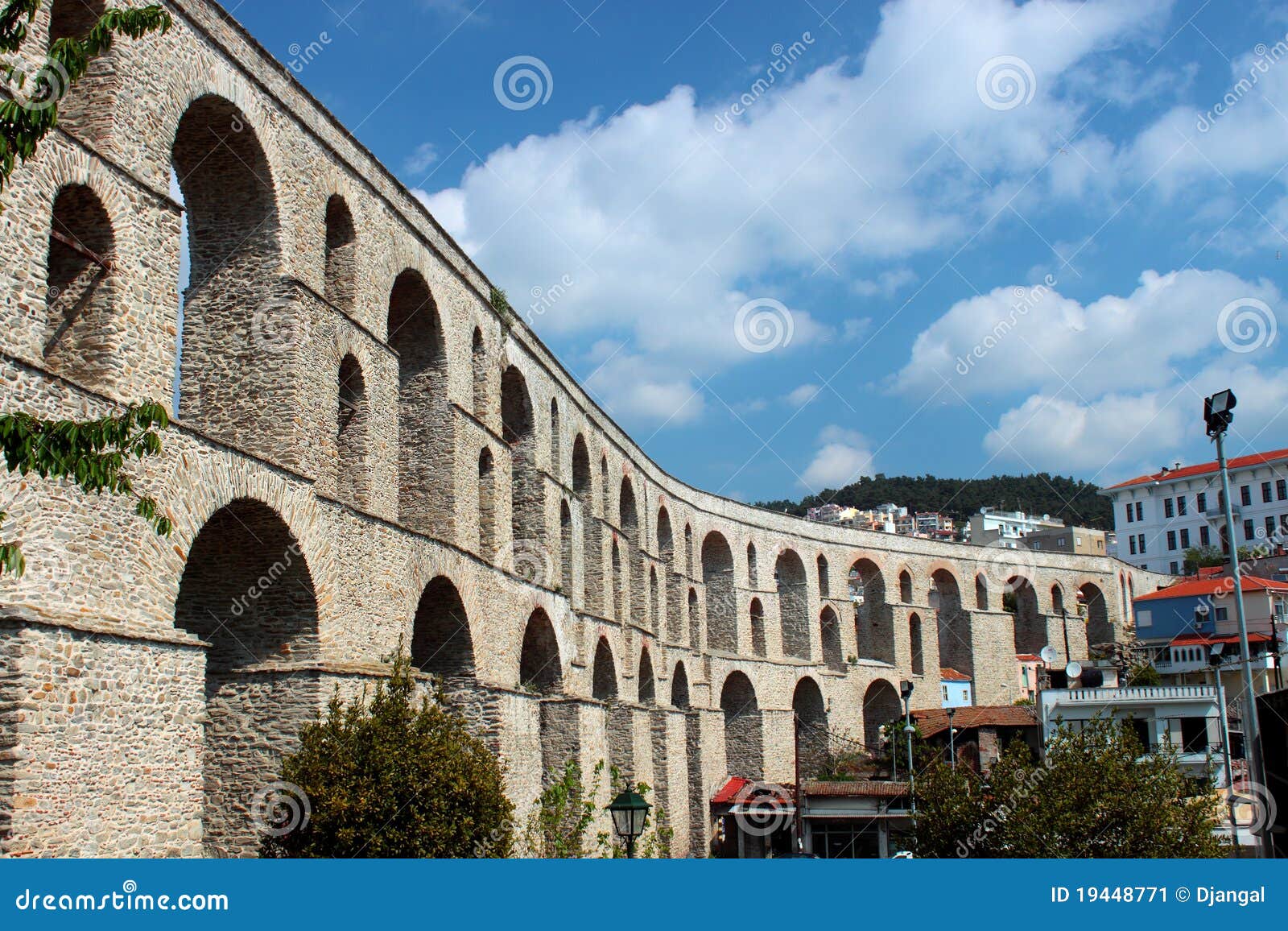 Town of Kavala stock image. Image of arch, greece, stone - 19448771