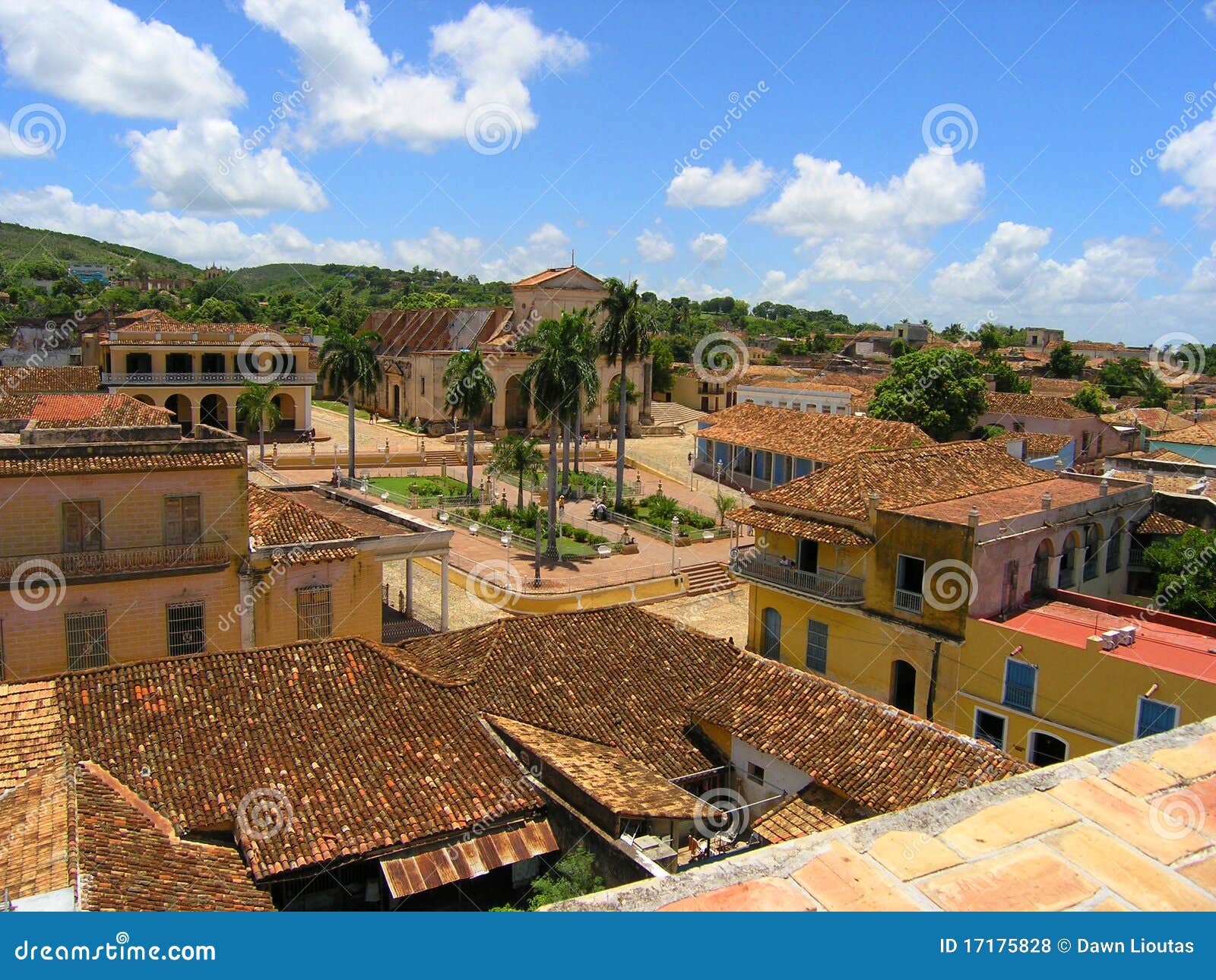 Town Landscape, Cuba stock photo. Image of trees, cuba - 17175828