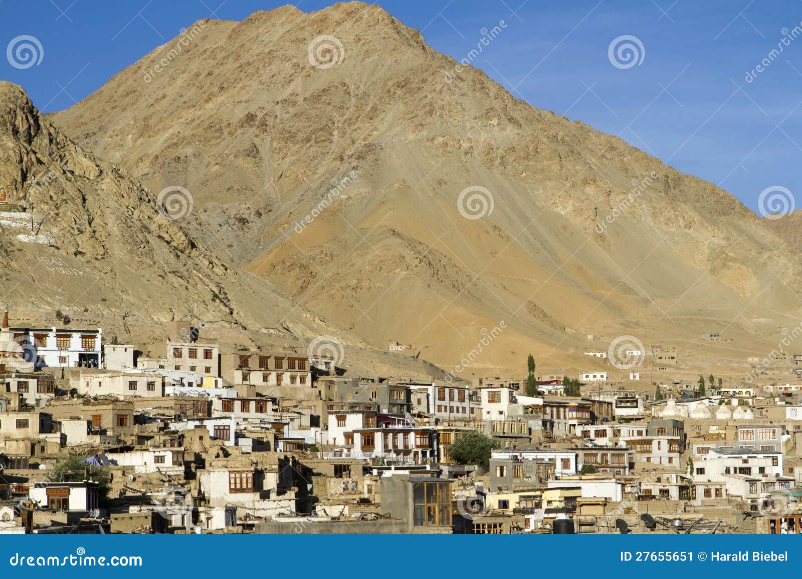 Town of Leh, Capital of Ladakh Stock Image - Image of building, antique ...