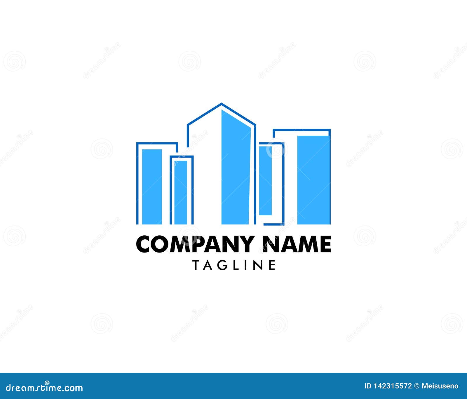 Town Logo Template Design stock vector. Illustration of abstract ...