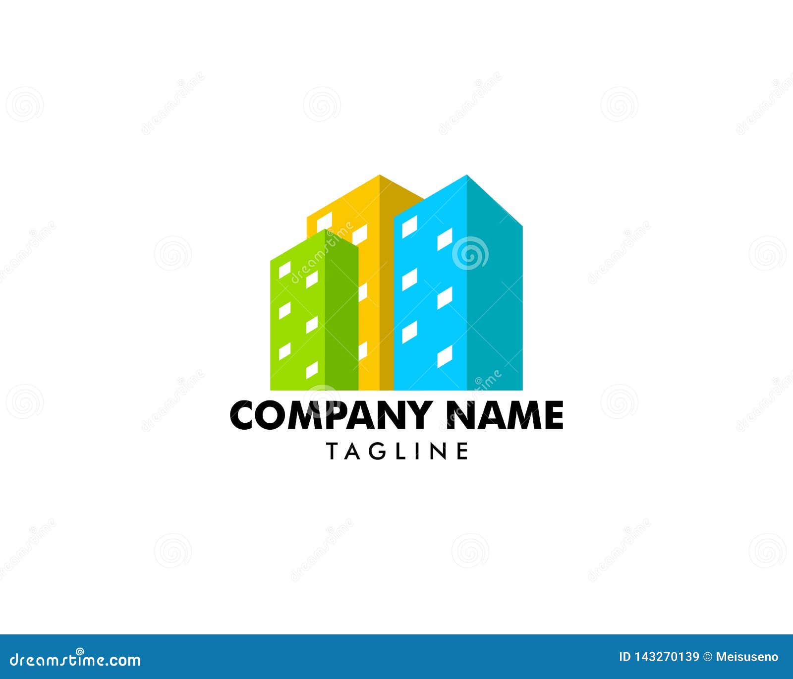 Town Logo Template Design stock vector. Illustration of estate - 143270139