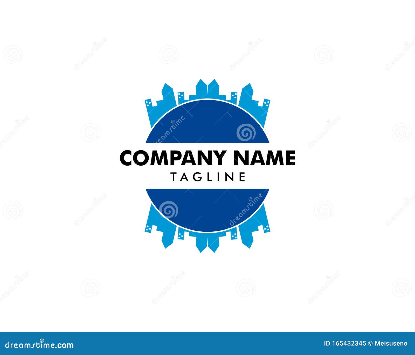 Town Logo Template Design Vector Stock Vector - Illustration of ...