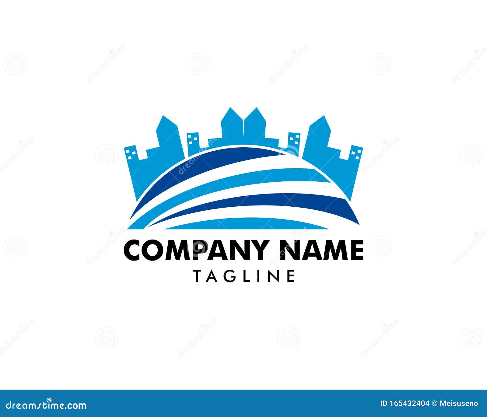 Town Logo Template Design Vector Stock Vector - Illustration of emblem ...