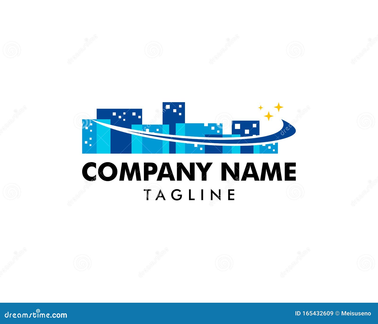 Town Logo Template Design Vector Stock Vector - Illustration of ...