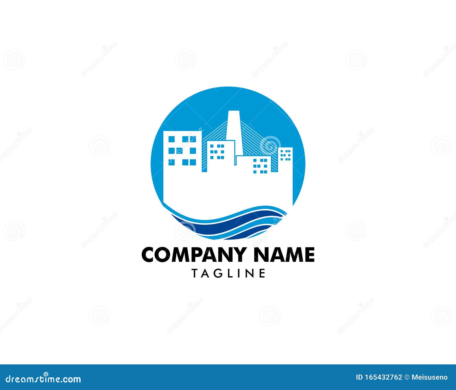 Town Logo Template Design Vector Stock Vector - Illustration of company ...