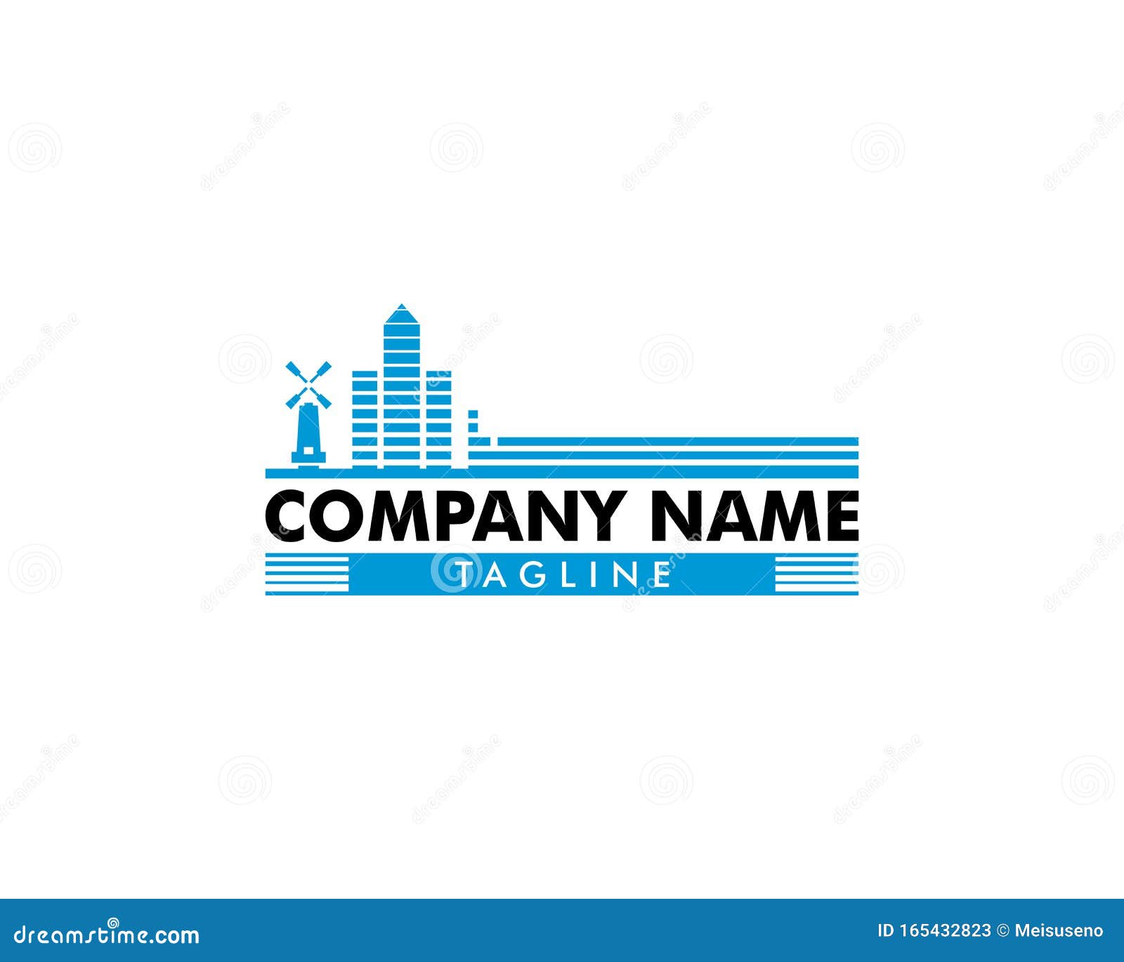 Town Logo Template Design Vector Stock Vector - Illustration of ...