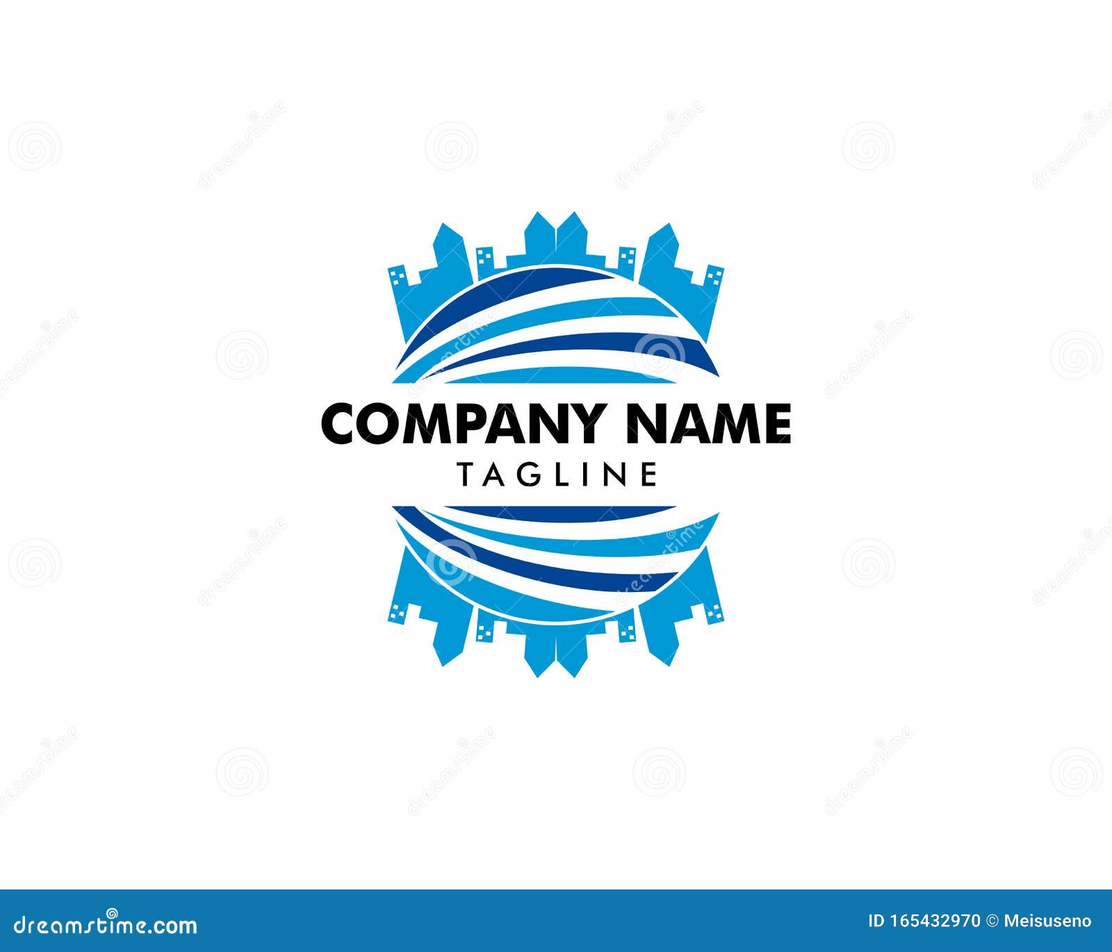 Town Logo Template Design Vector Stock Vector - Illustration of ...