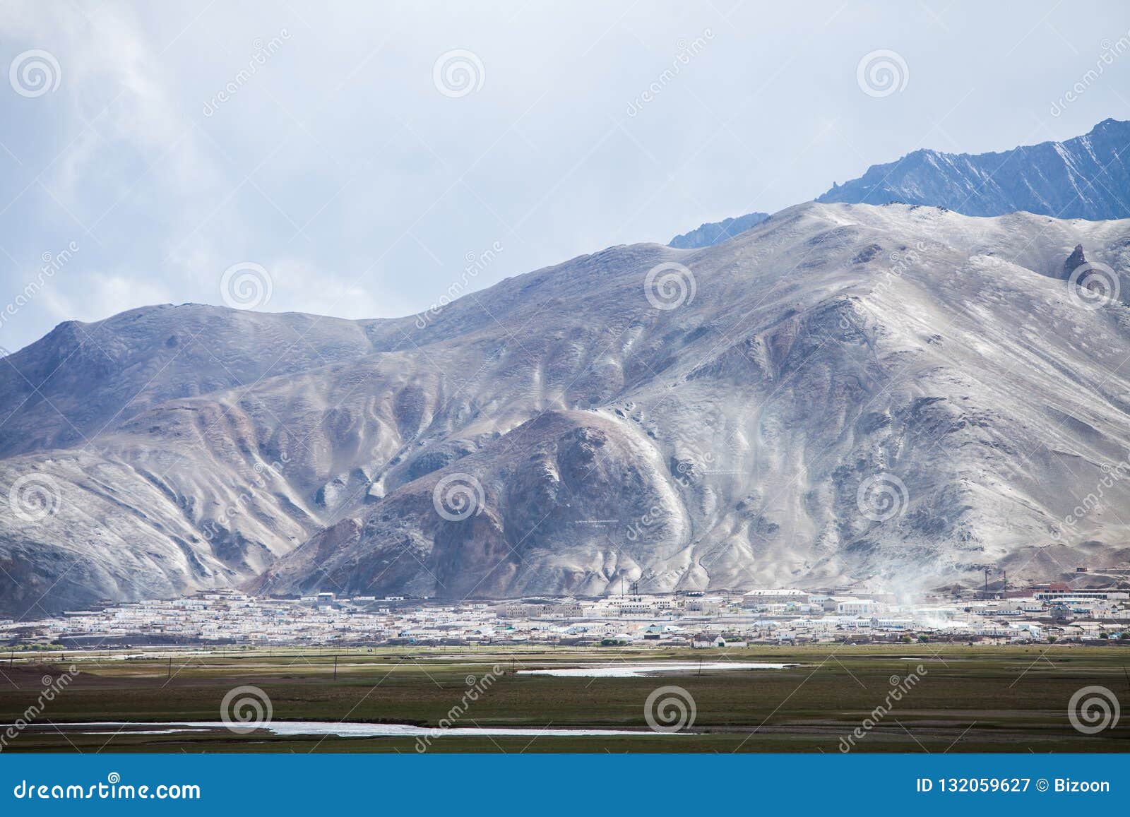 Town of Murghab, in Tajikistan Stock Image - Image of badakhshan ...