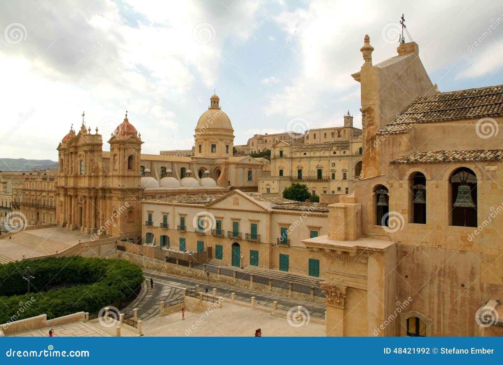 The town of Noto on Italy stock photo. Image of island - 48421992
