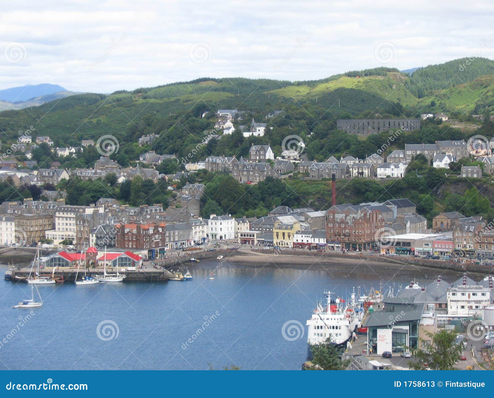 Town of Oban Scotland stock image. Image of ferry, town - 1758613