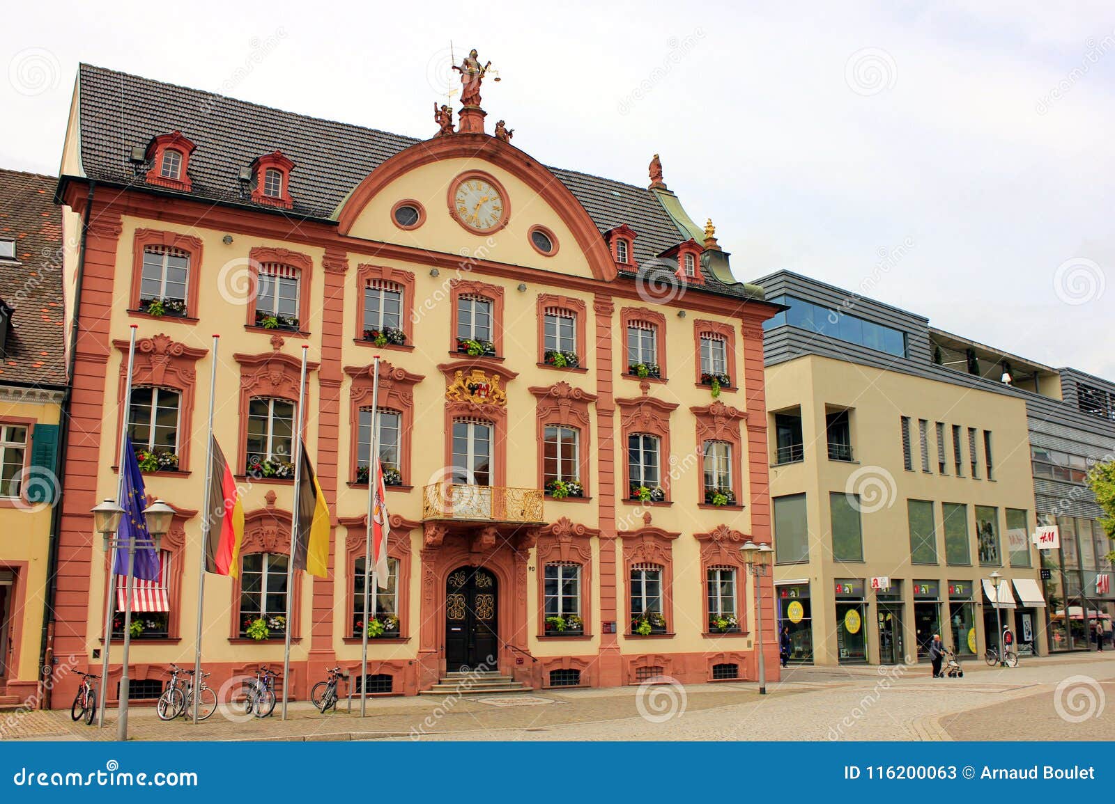 The Town of Offenburg in Germany Editorial Stock Photo - Image of hall ...