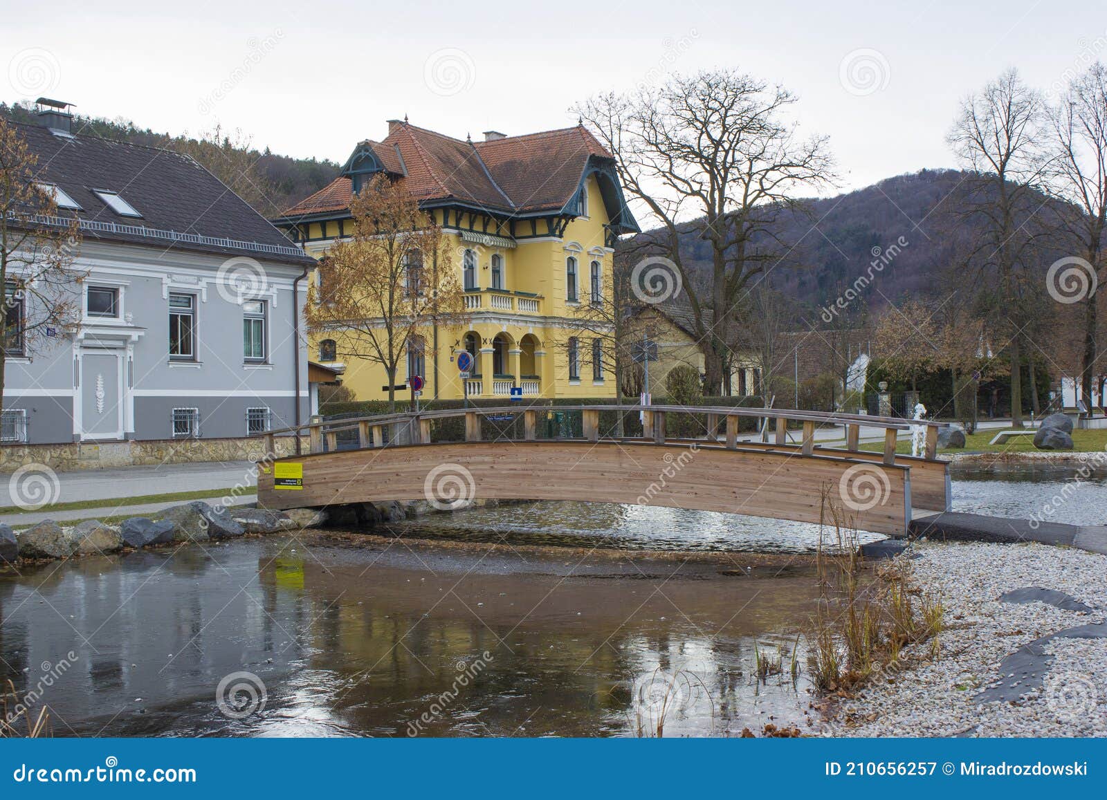 Town of Pitten - Austria stock image. Image of building - 210656257