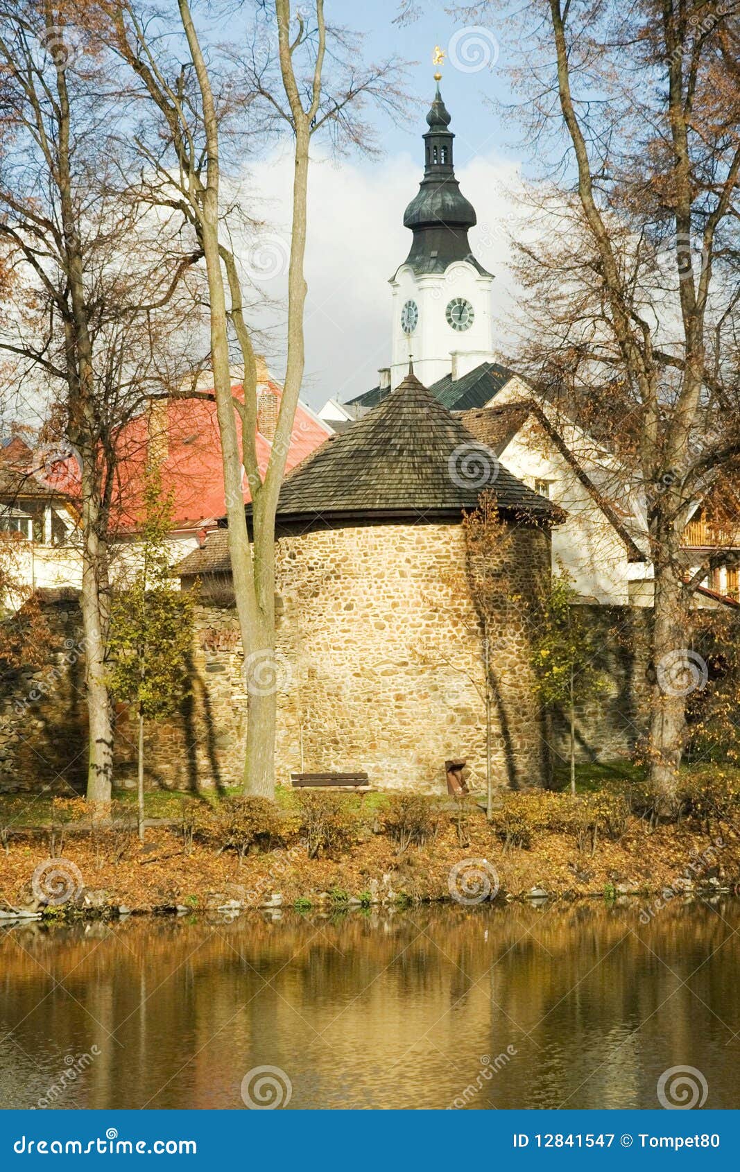 Town Policka - Czech Republic Stock Image - Image of house, citadel ...