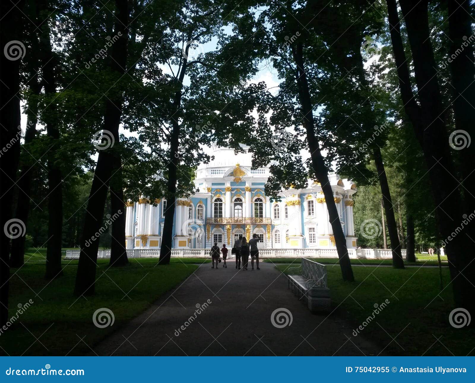The town of Pushkin. editorial image. Image of recreation - 75042955