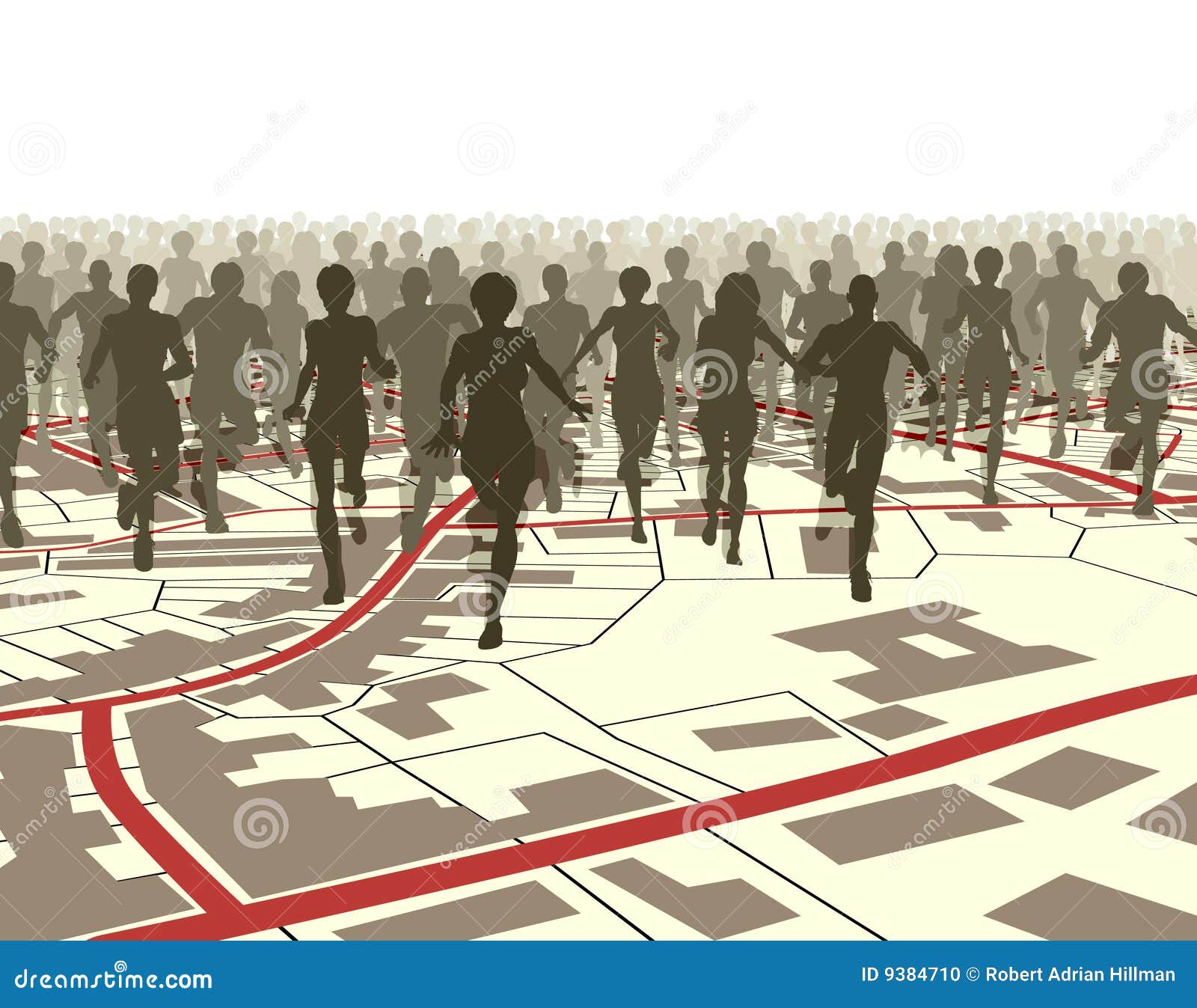 Town run stock vector. Illustration of guide, ground, generic - 9384710