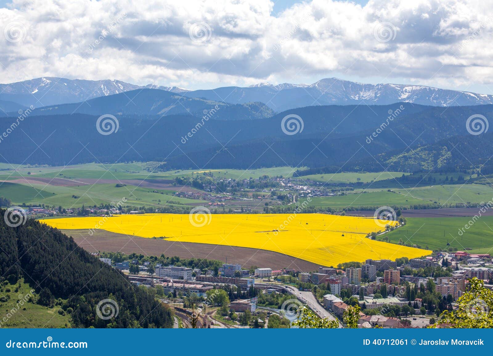 Town Ruzomberok, Slovakia stock image. Image of napus - 40712061