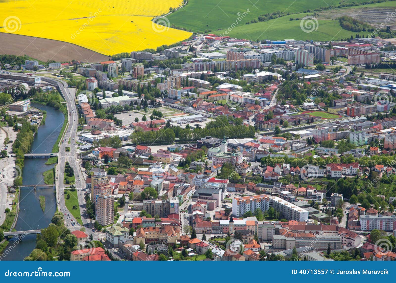 Town Ruzomberok, Slovakia editorial photography. Image of field - 40713557