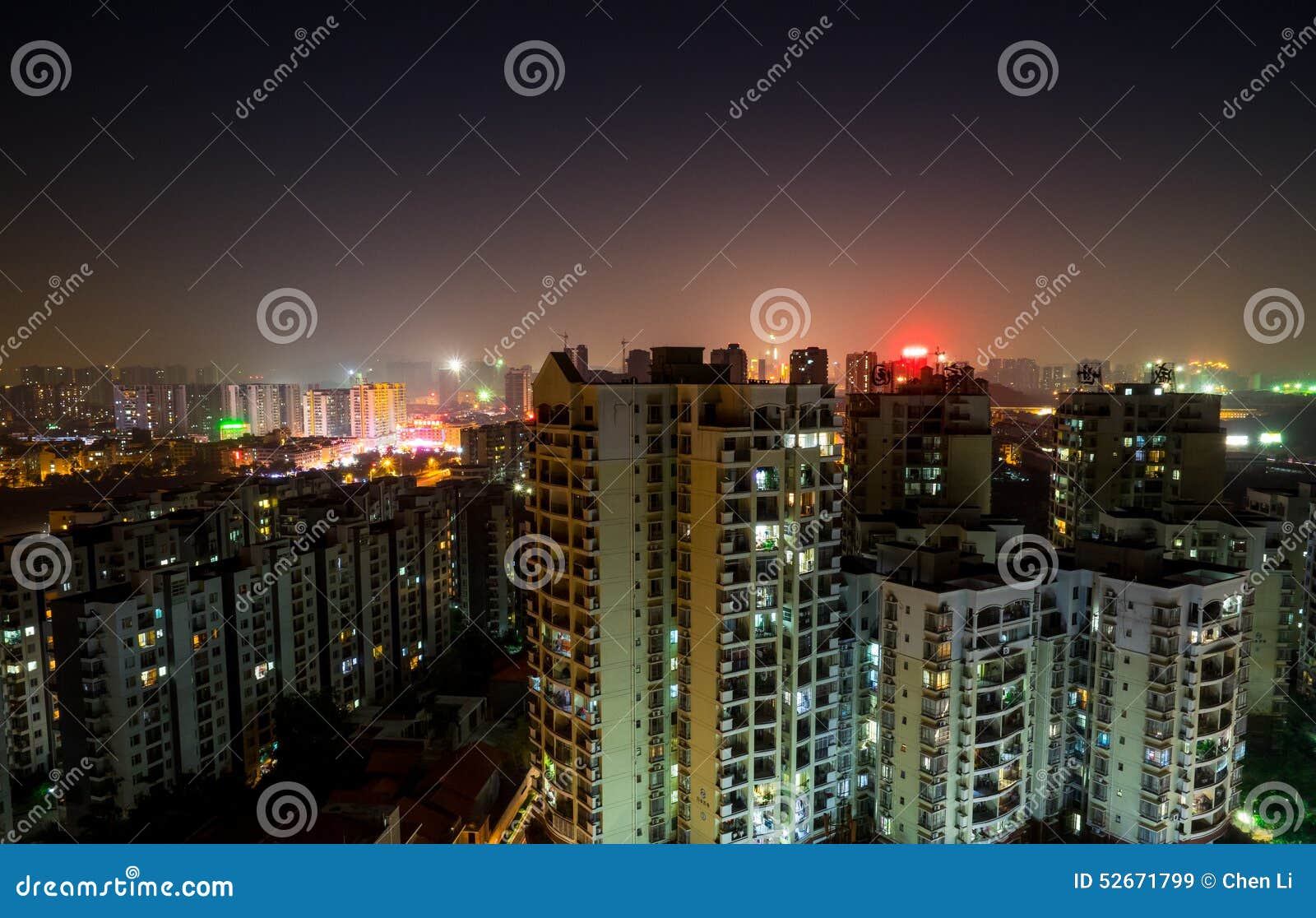 Town Scenery editorial stock image. Image of blue, modern - 52671799