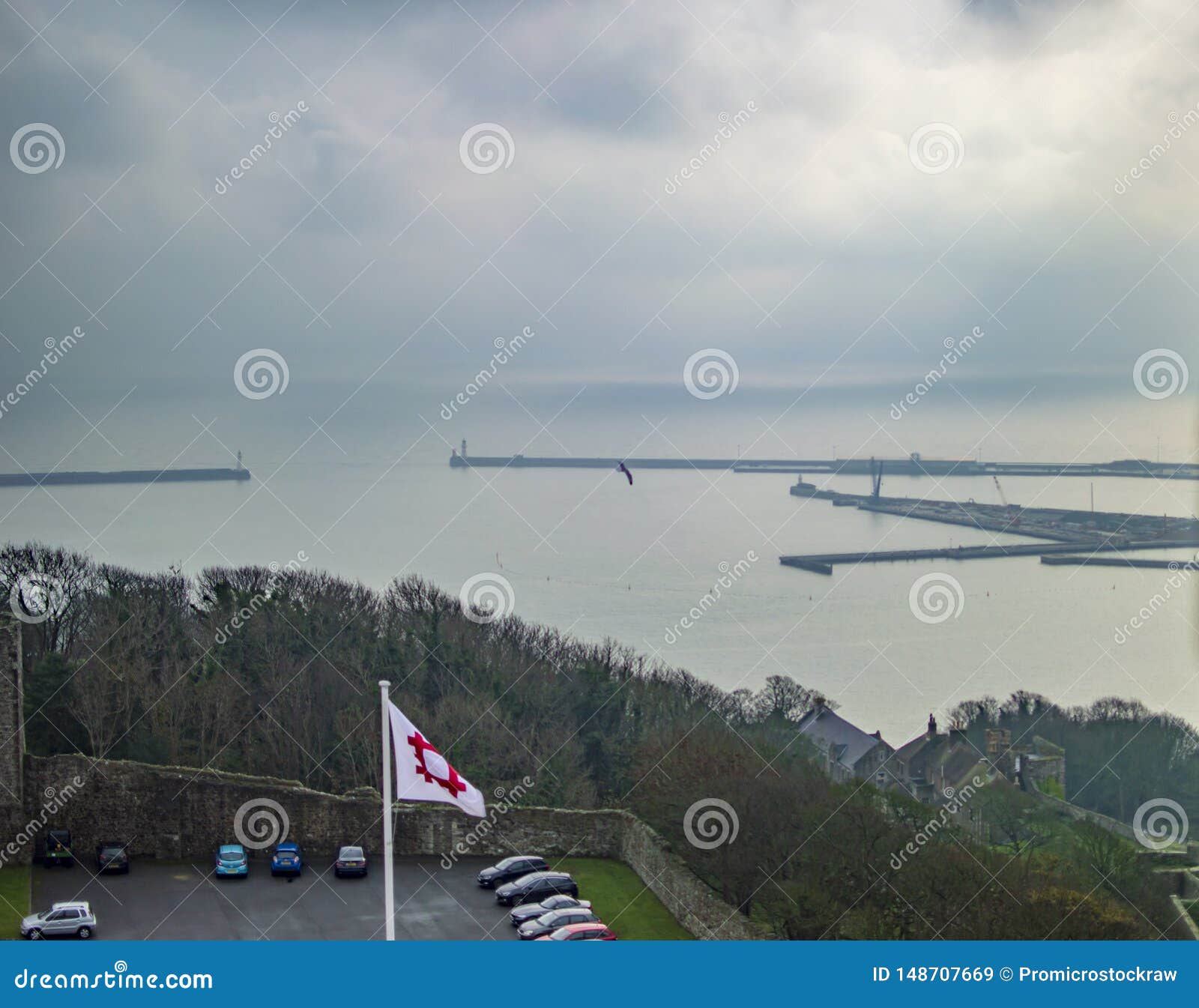 The Town and Sea Port of Dover As Seen Stock Image - Image of britain ...