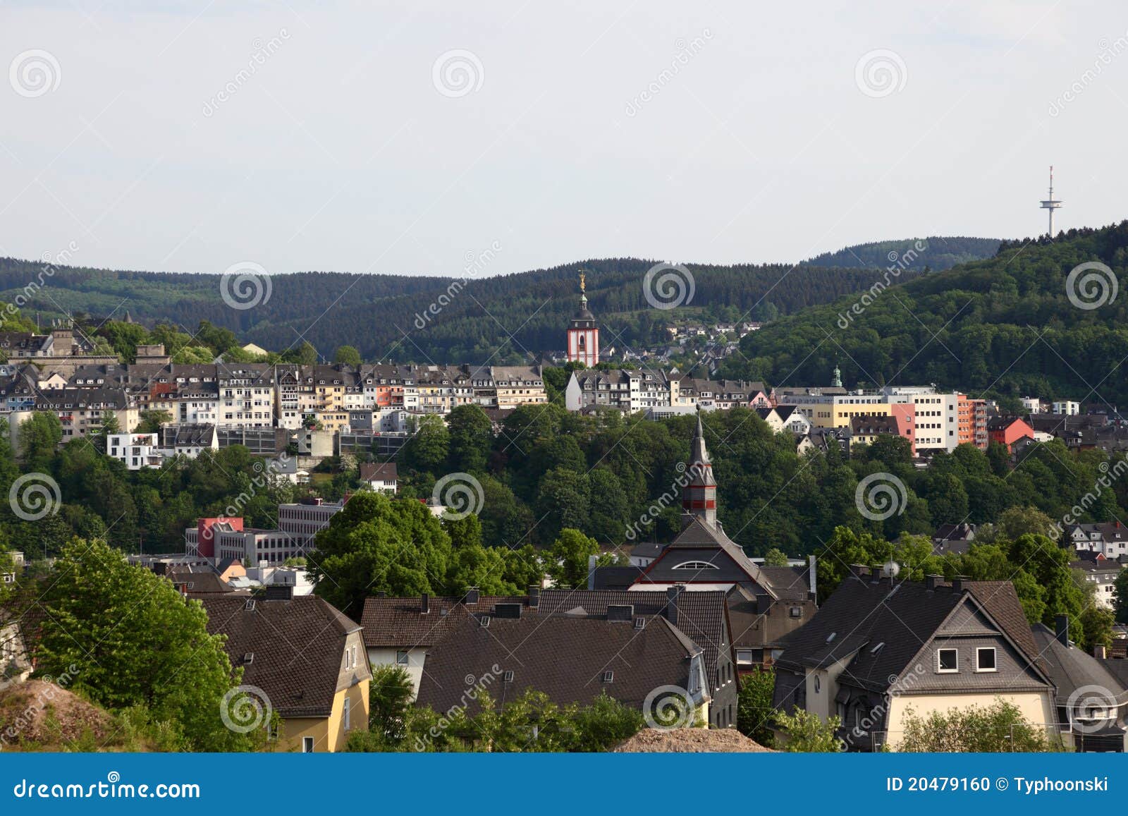 Town Siegen, Germany stock photo. Image of north, summer - 20479160