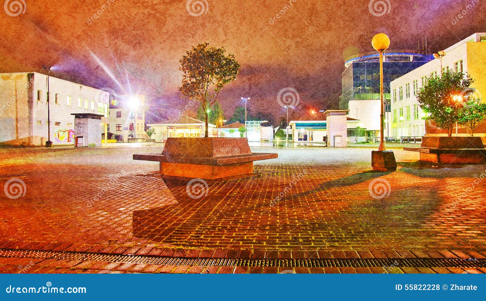 Town Square stock photo. Image of urban, special, city - 55822228