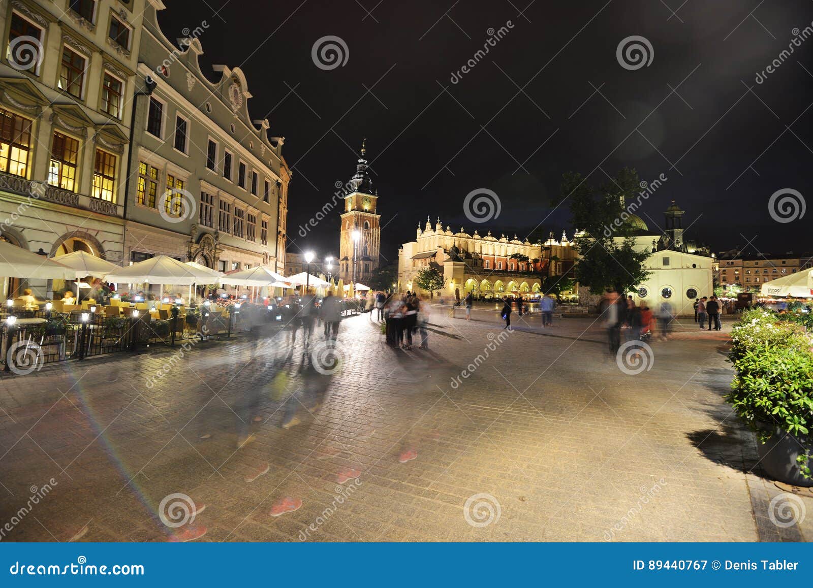 Town square at night stock image. Image of european, night - 89440767