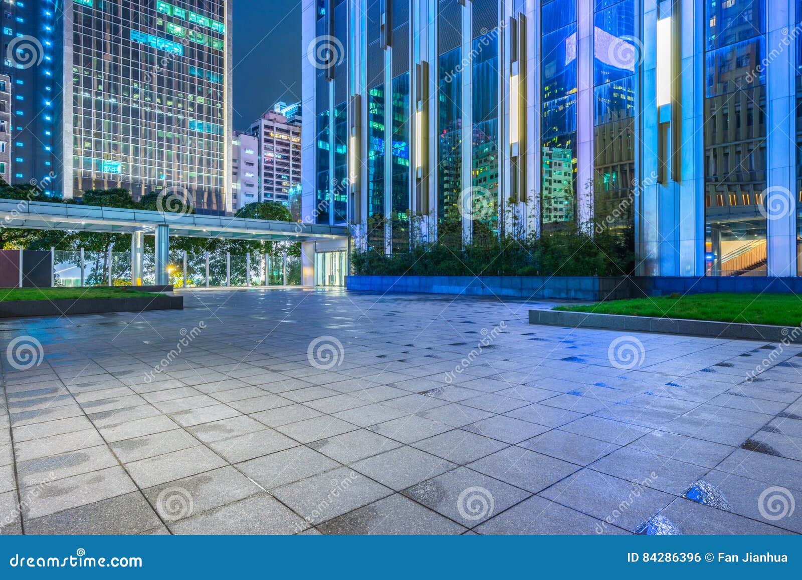 Town Square at Night in Shenzhen Stock Photo - Image of exterior, empty ...