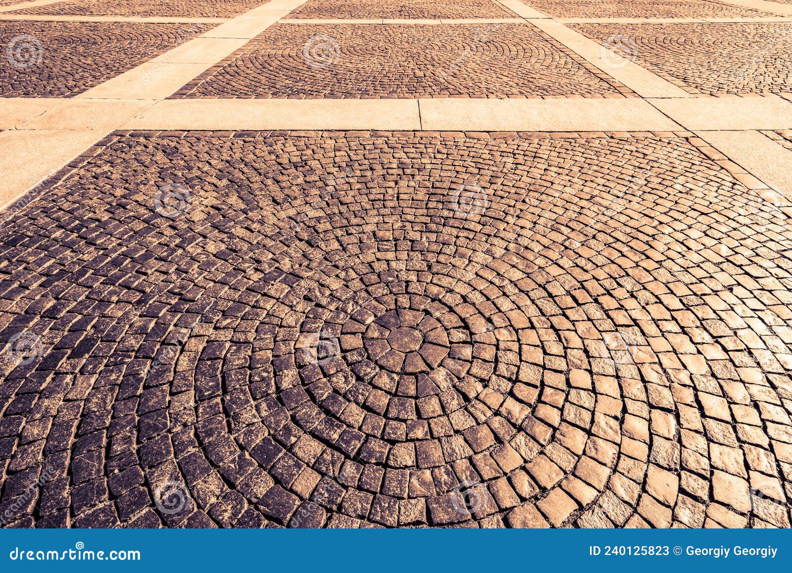 Town Square Paved with Stone Stock Image - Image of british, personal ...