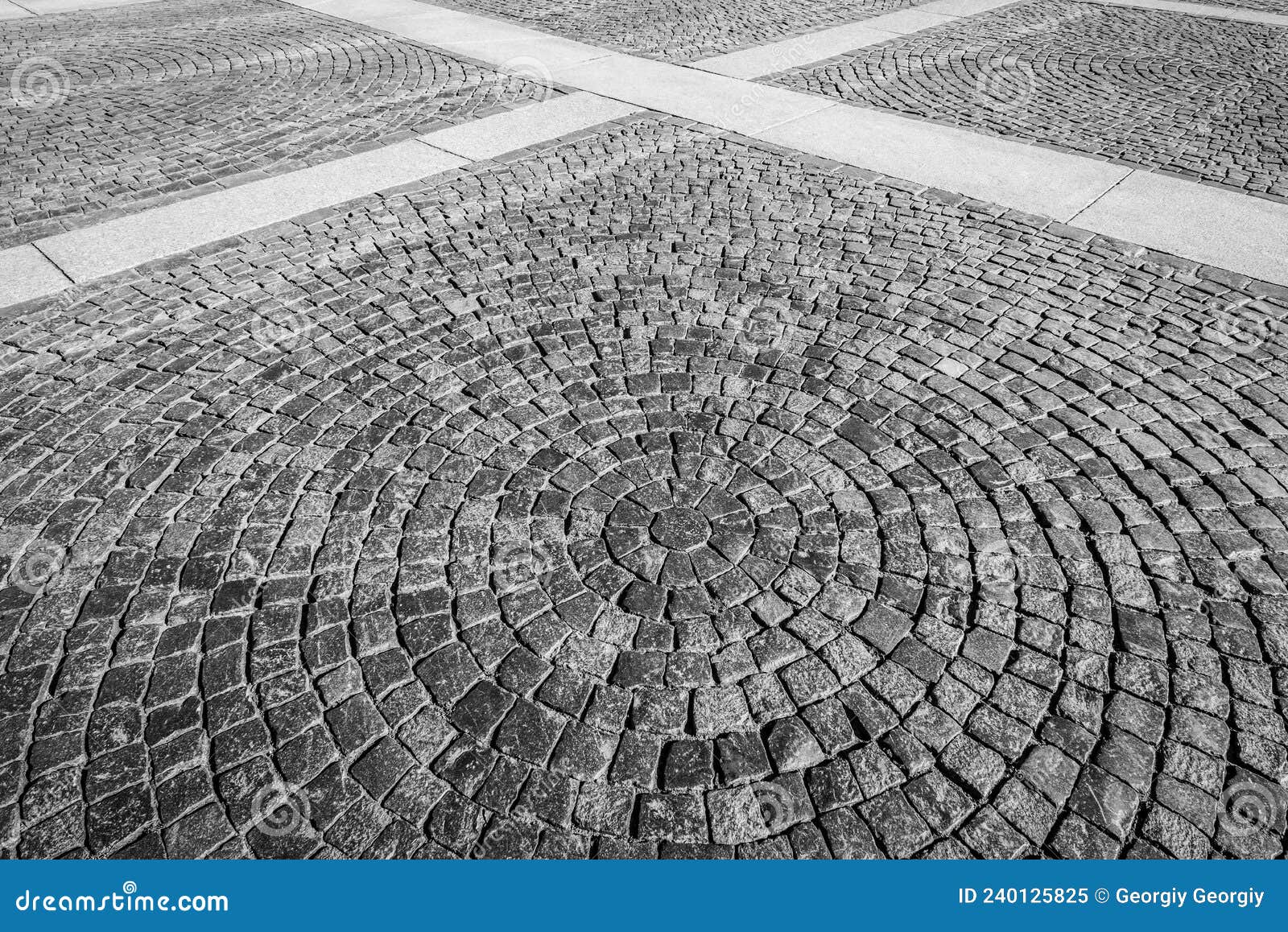 Town Square Paved with Stone Stock Image - Image of pattern, square ...
