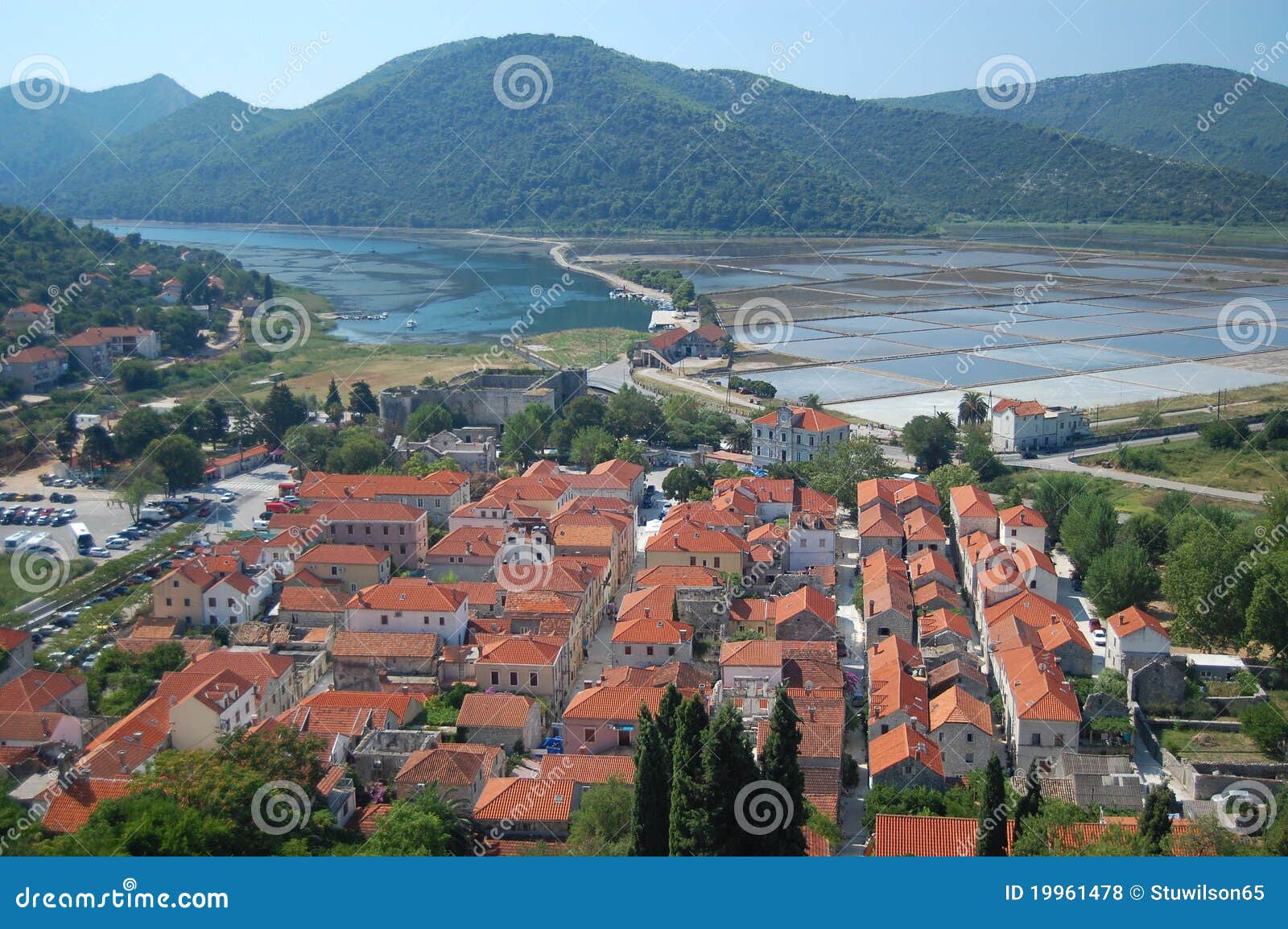 The town of Ston, Croatia stock photo. Image of croatia - 19961478