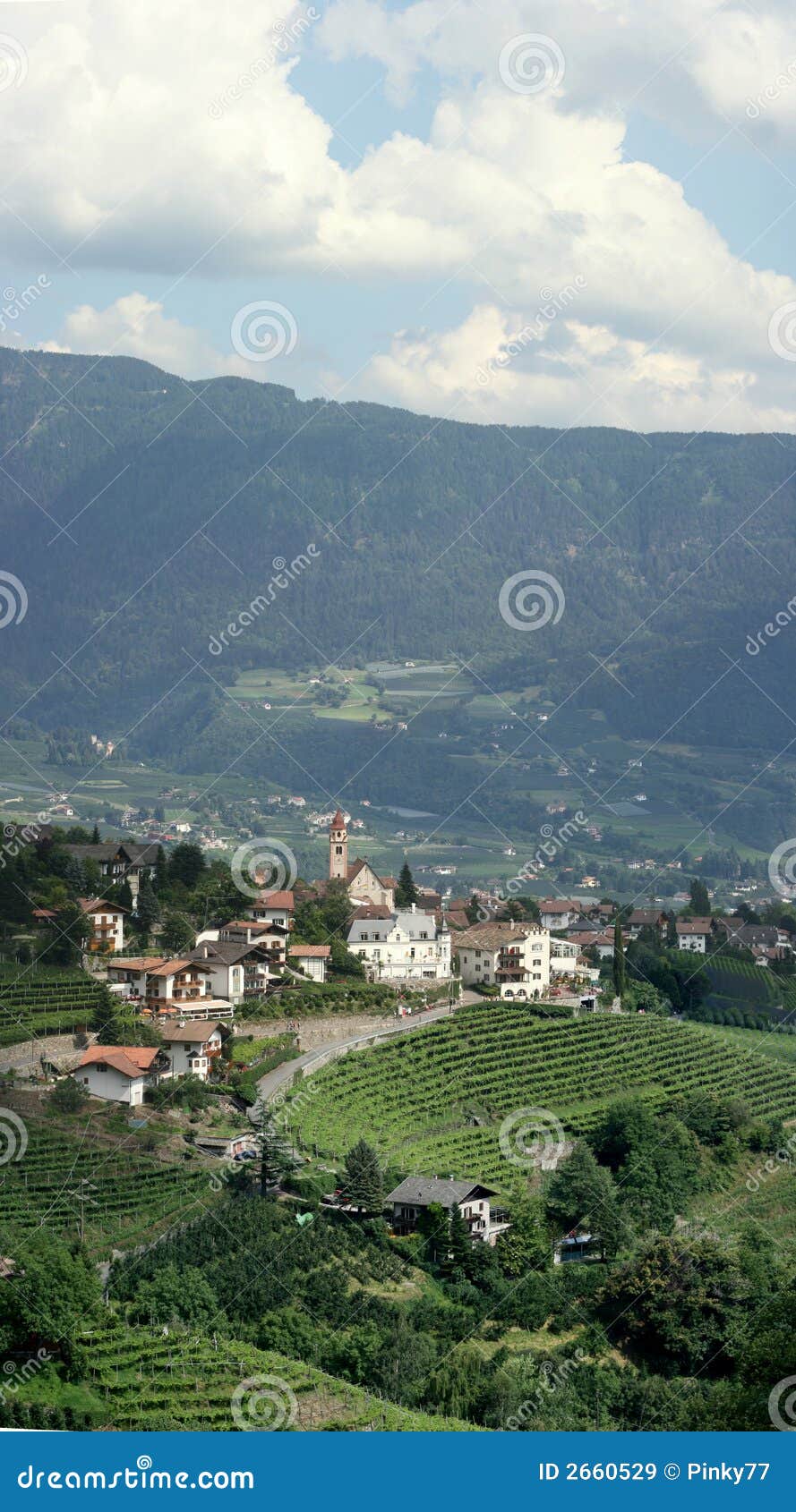 The Town Tirol stock image. Image of city, church, schloss - 2660529