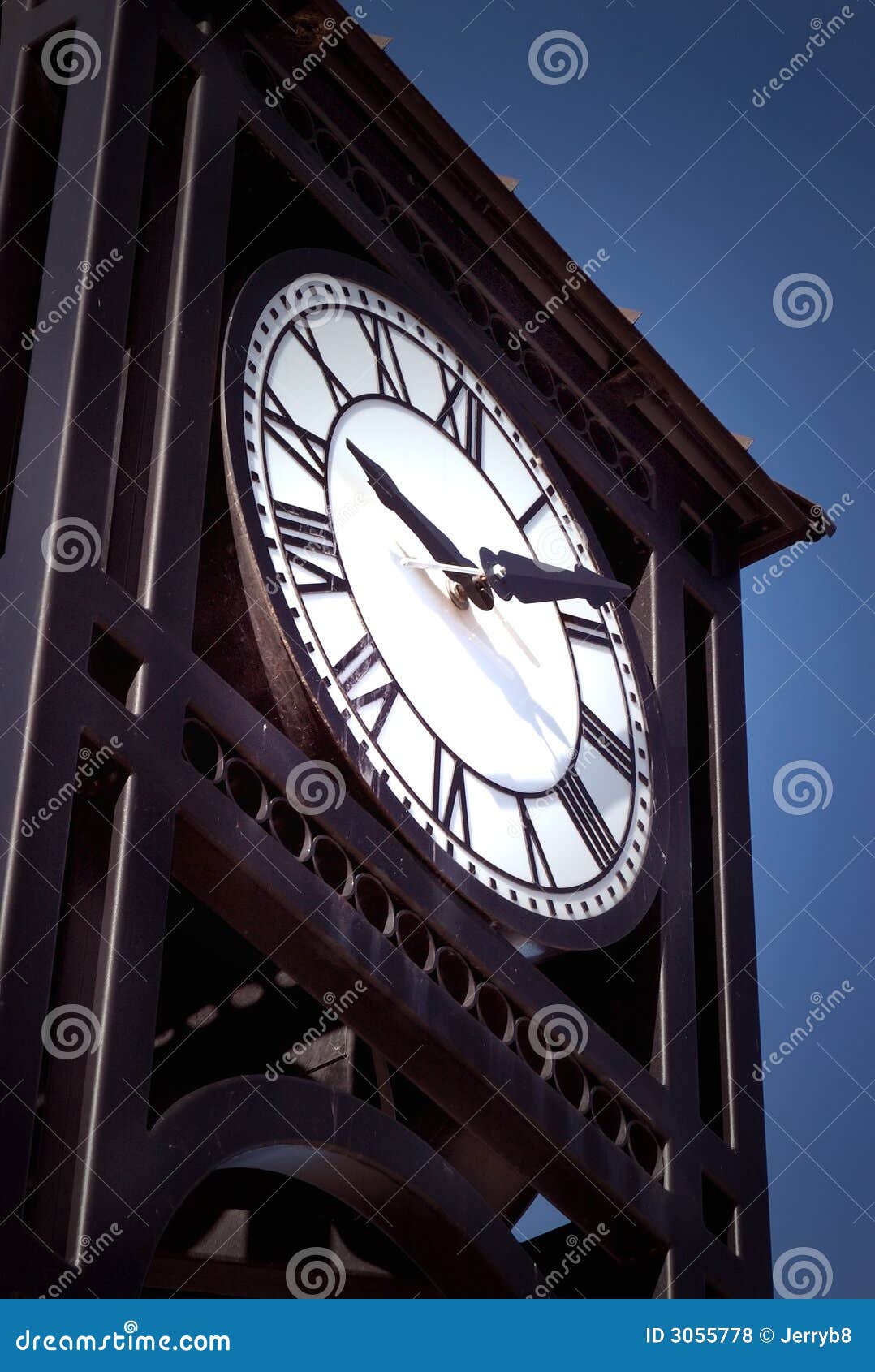 Town tower clock stock photo. Image of tower, numbered - 3055778