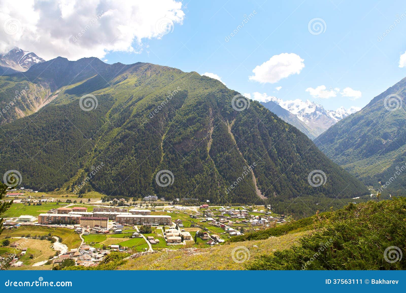 Town in the valley stock image. Image of tourism, outdoors - 37563111