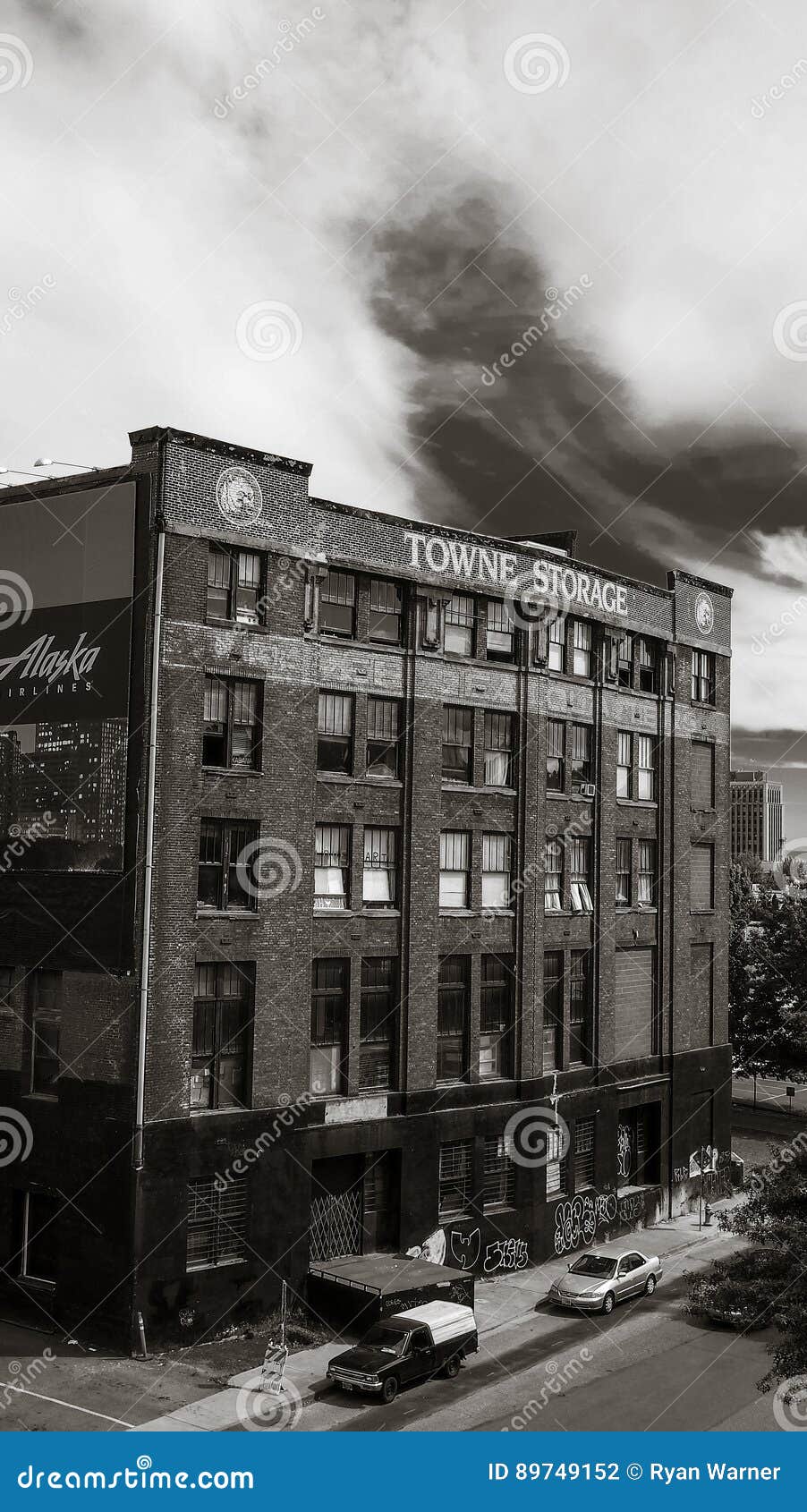 Towne Storage Building editorial photography. Image of monochrome ...