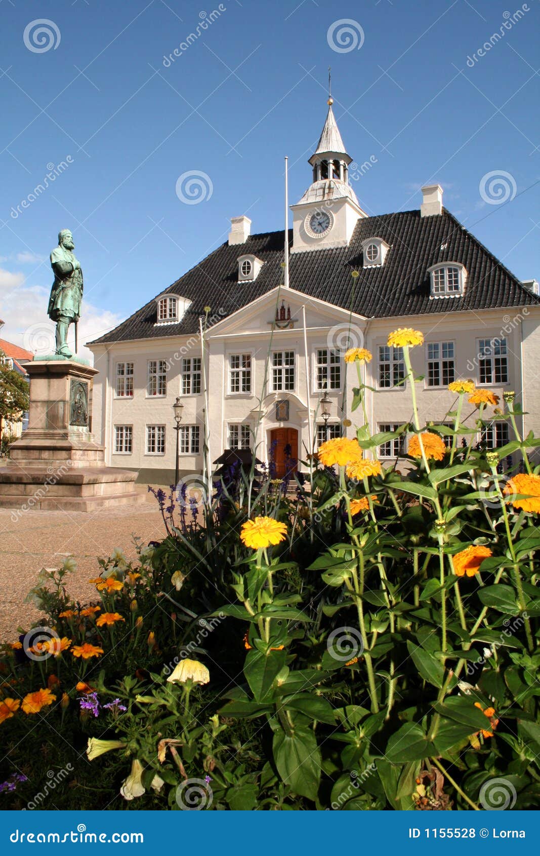 Townhall civic building stock photo. Image of medieval - 1155528
