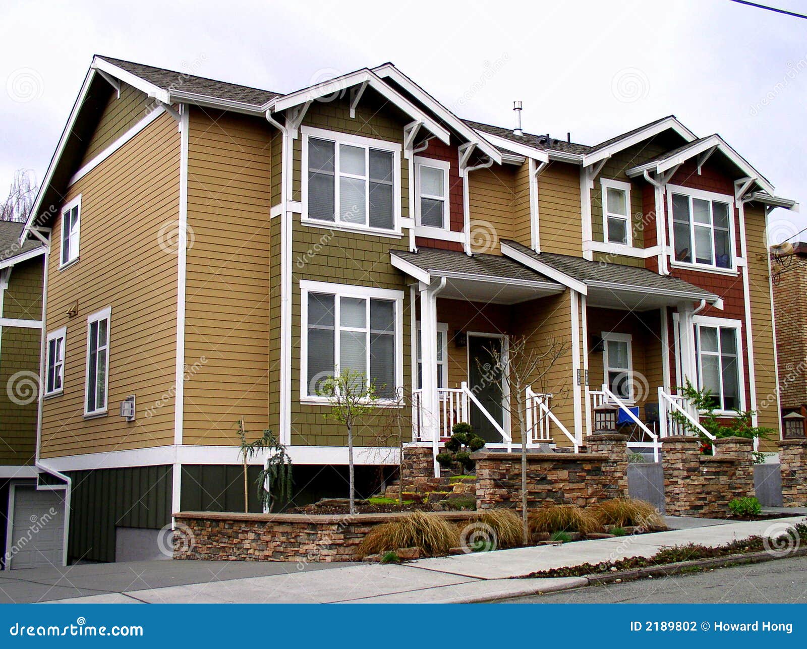 Townhouse stock photo. Image of bricks, houses, real, sidewalk - 2189802