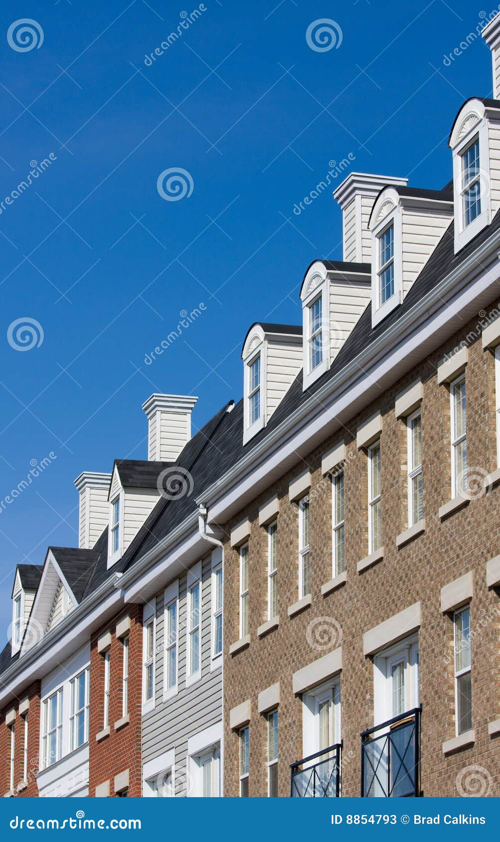 Townhouses stock image. Image of repeated, living, city - 8854793
