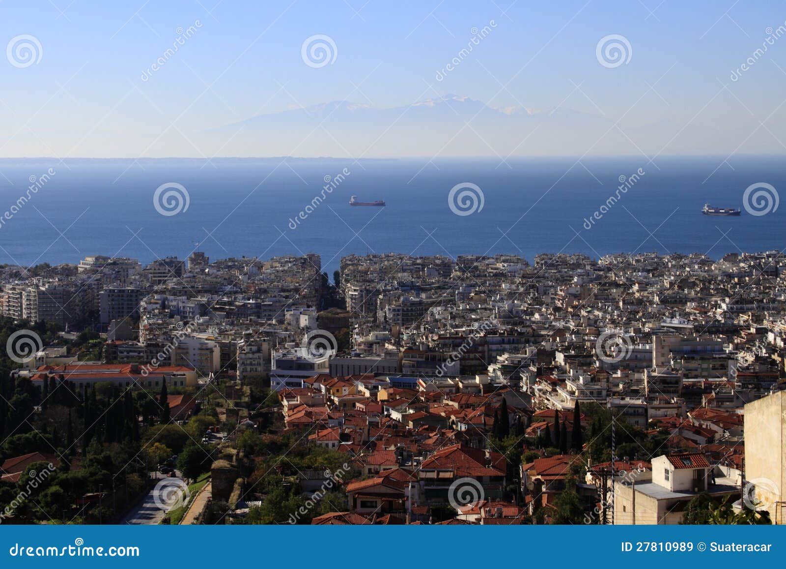 Townscape stock image. Image of thessalonica, greek, panoramic - 27810989