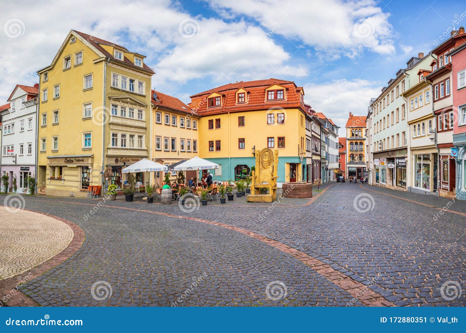 Townscape of Gotha in Thuringia Editorial Photo - Image of light ...