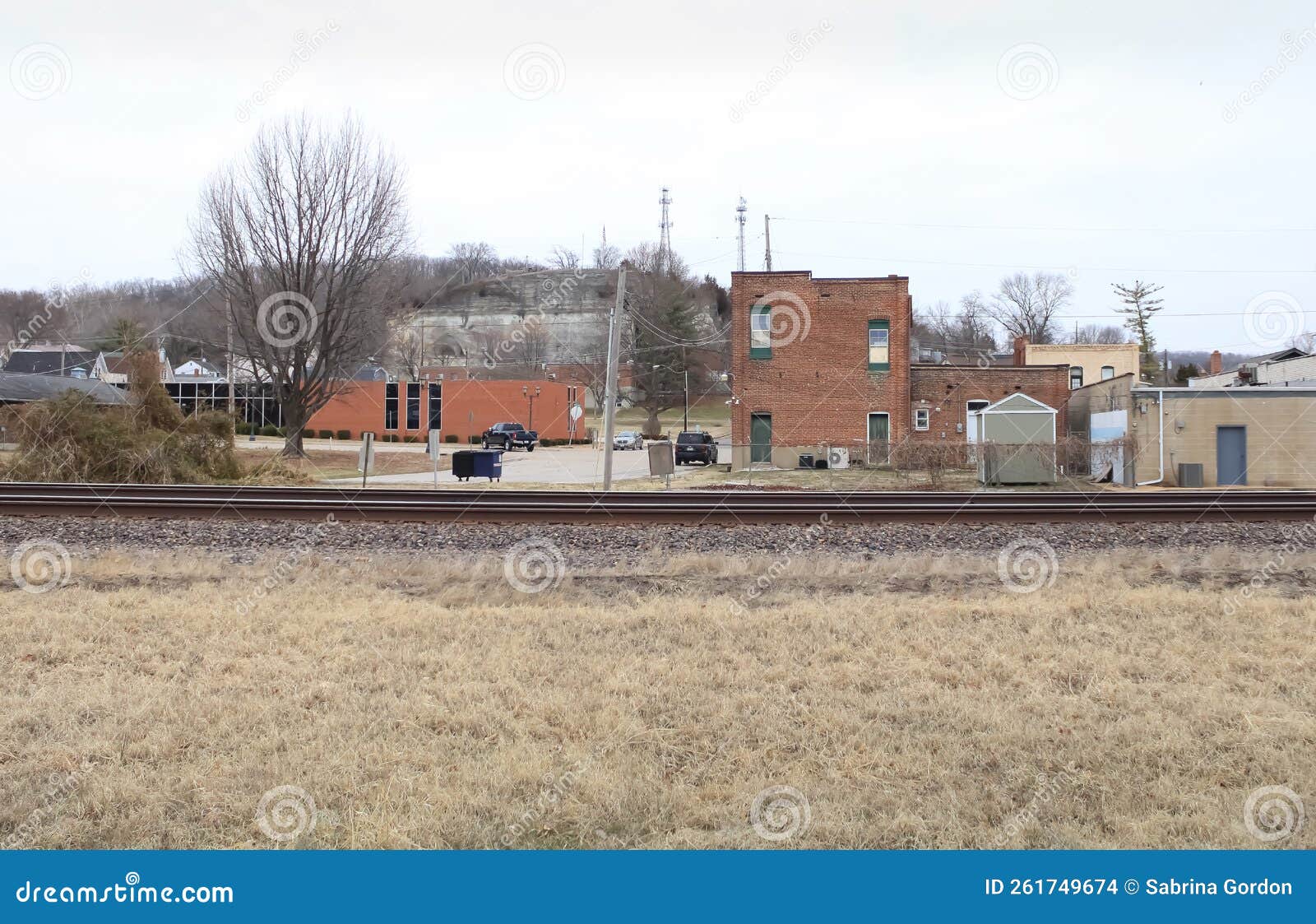 Pacific Townscape stock photo. Image of railway, landscape - 261749674