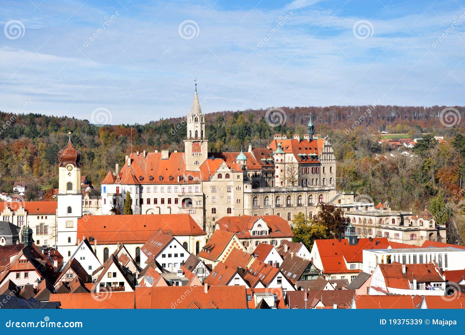 Townscape of Sigmaringen stock image. Image of sight - 19375339