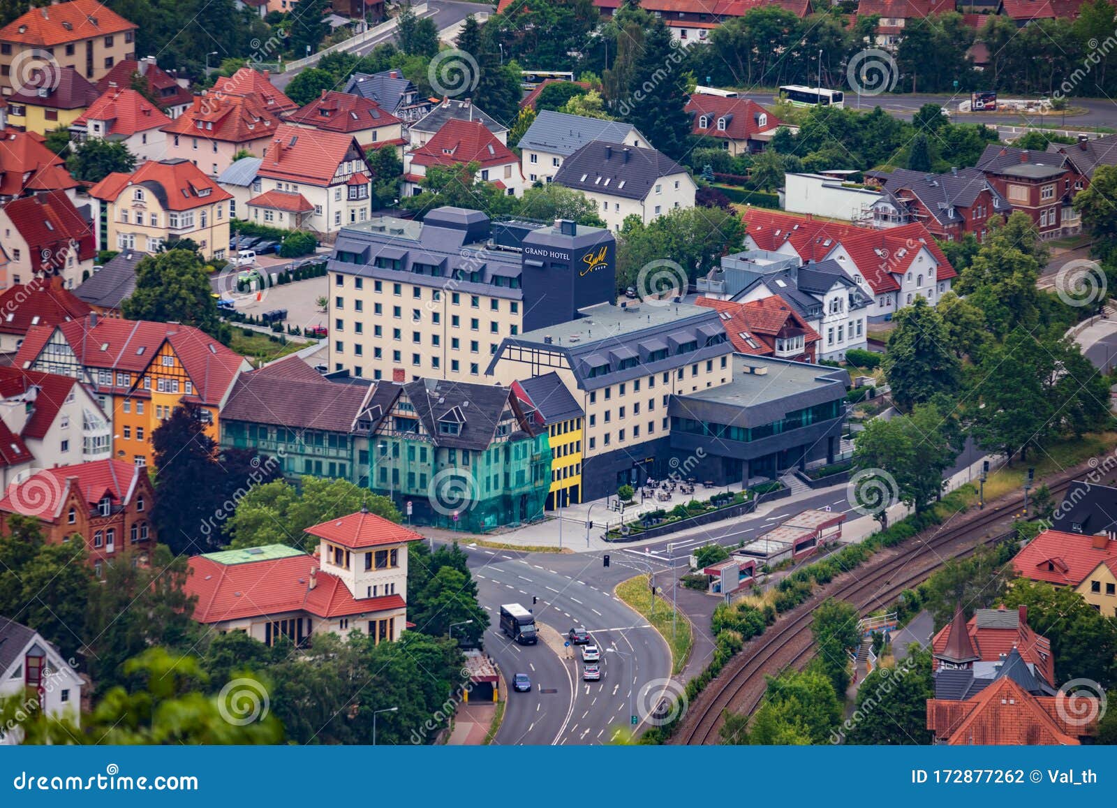 Townscape of Suhl in Thuringia Editorial Photography - Image of light ...