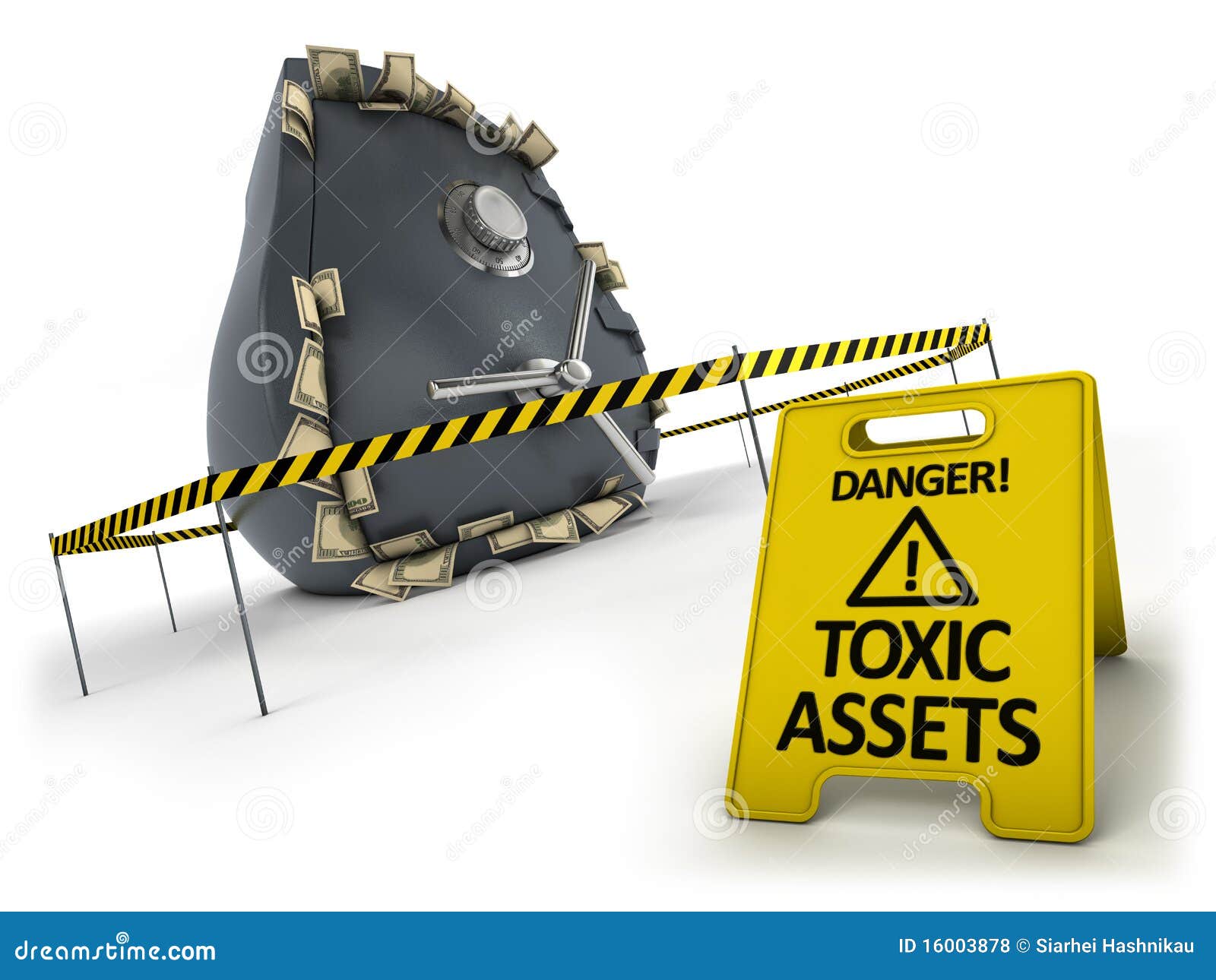 Toxic assets concept stock illustration. Illustration of depression ...