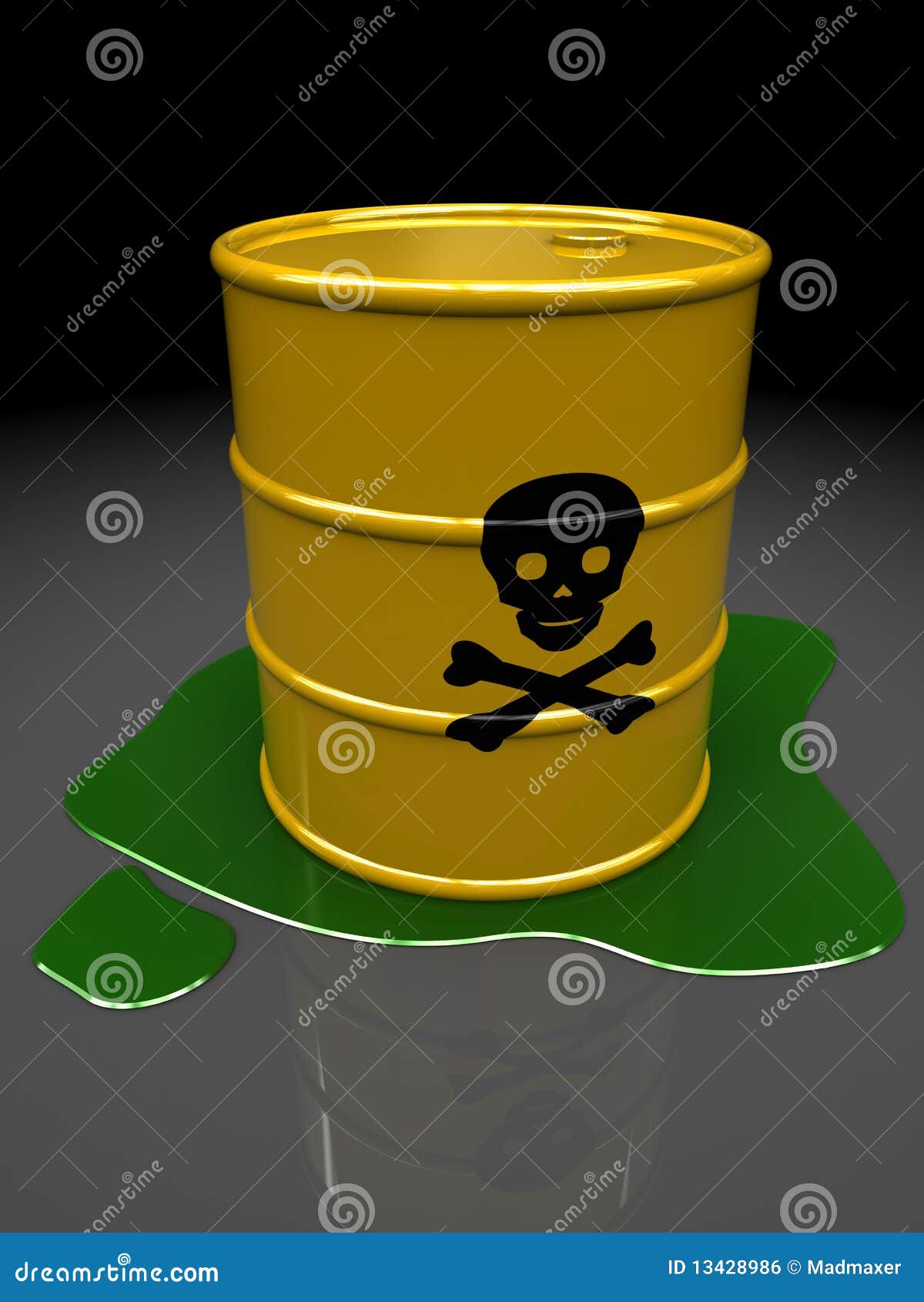 Toxic barrel stock illustration. Illustration of generated - 13428986