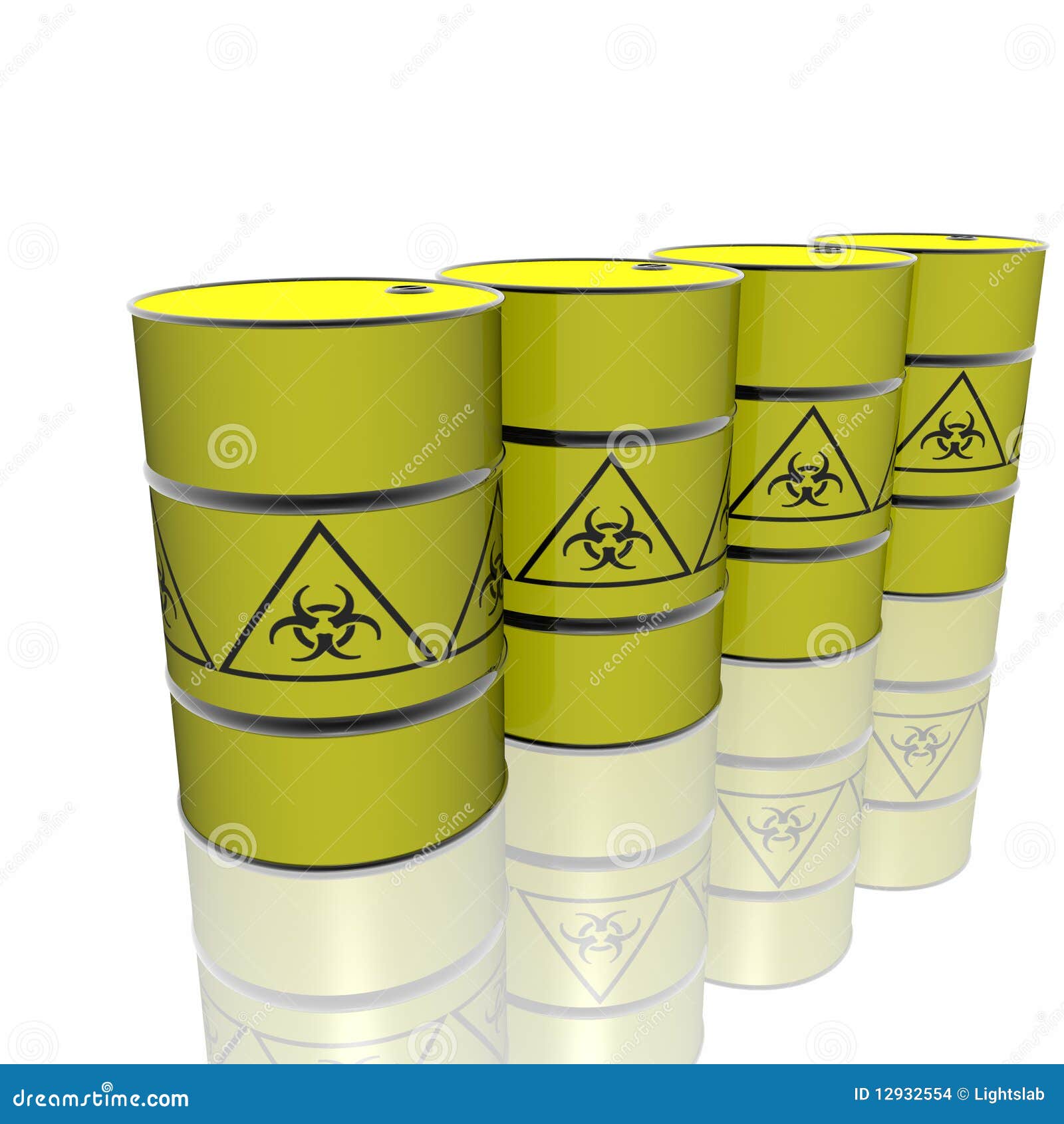 Toxic Barrel with Biohazard Symbol Stock Illustration - Illustration of ...